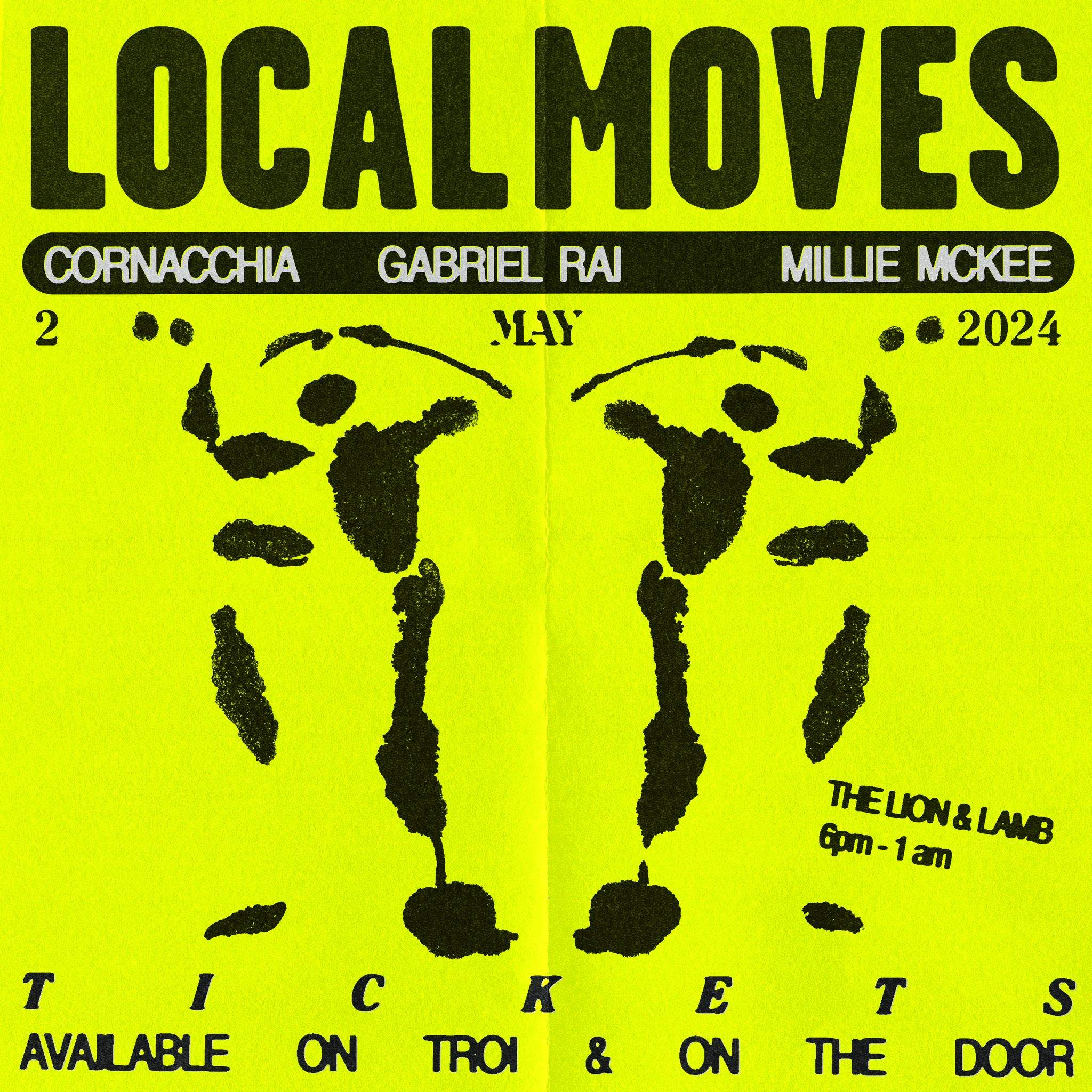 Local Moves invites Cornacchia and Millie McKee at The Lion and Lamb ...