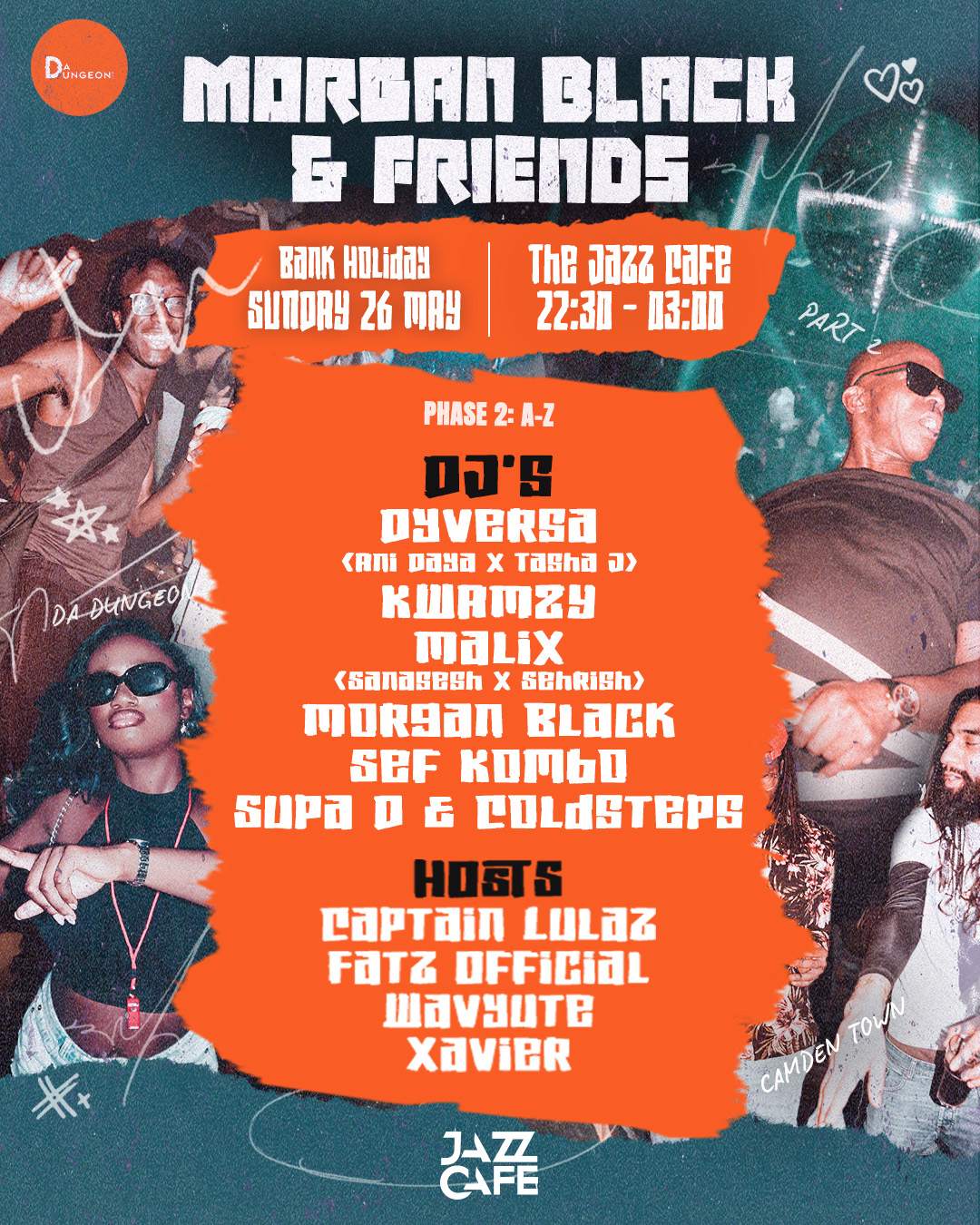 Morgan Black & Friends: Sef Kombo, Supa D & Coldsteps, Malix + more at ...