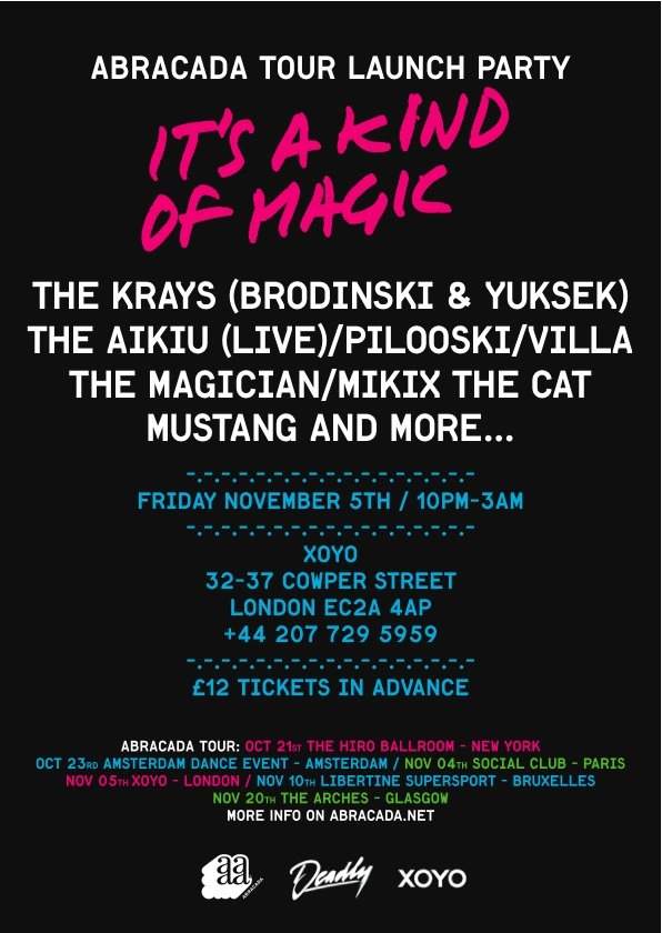 Abracada Launch Party em XOYO, London