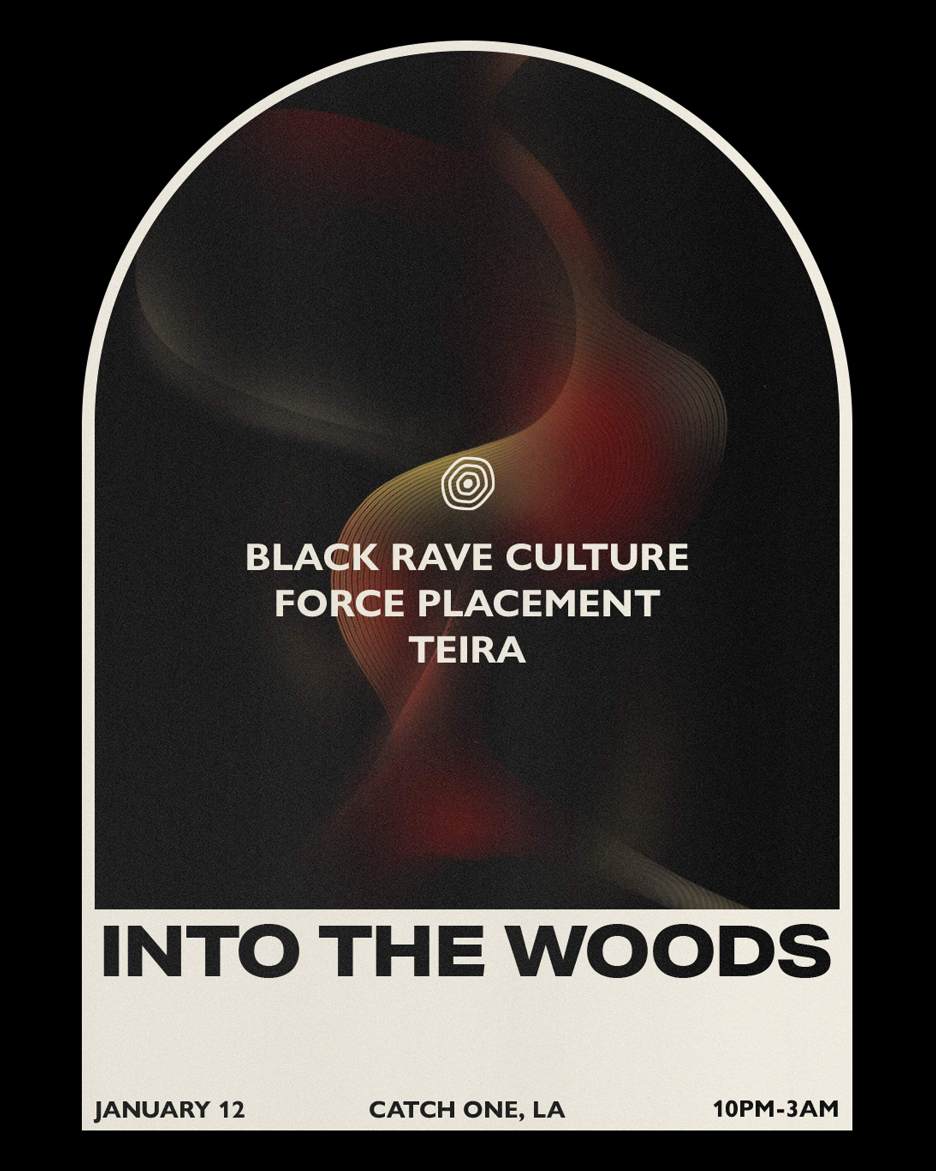 Into The Woods presents Black Rave Culture, Force Placement, and Teira ...