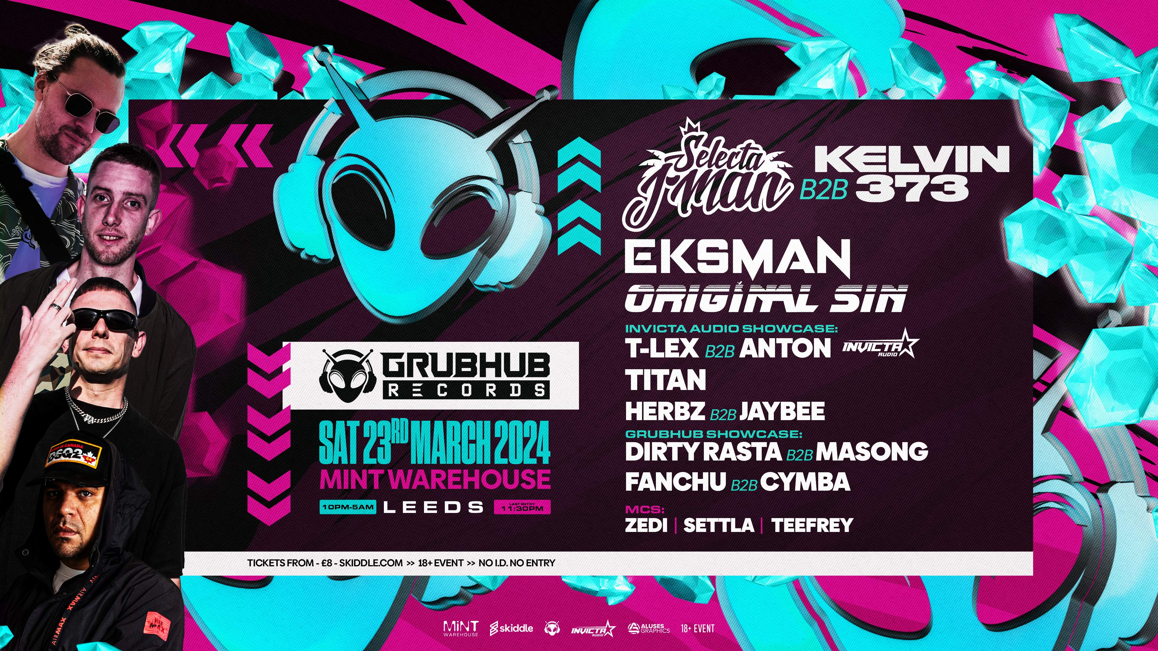 GrubHub: Selecta J-Man, Kelvin 373, Eksman, Original Sin at Mint ...