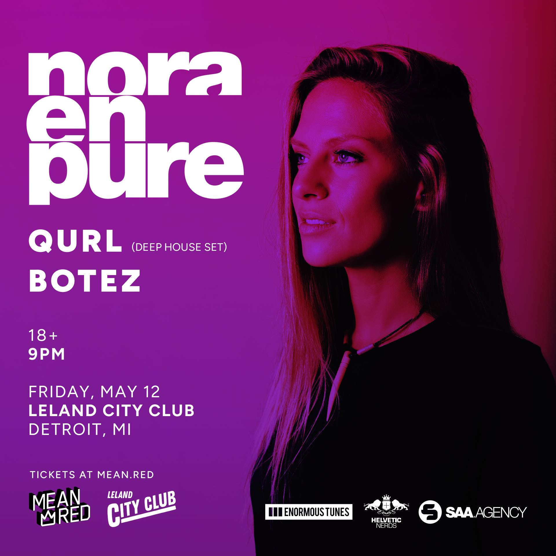 Nora En Pure at Leland City Club, Detroit