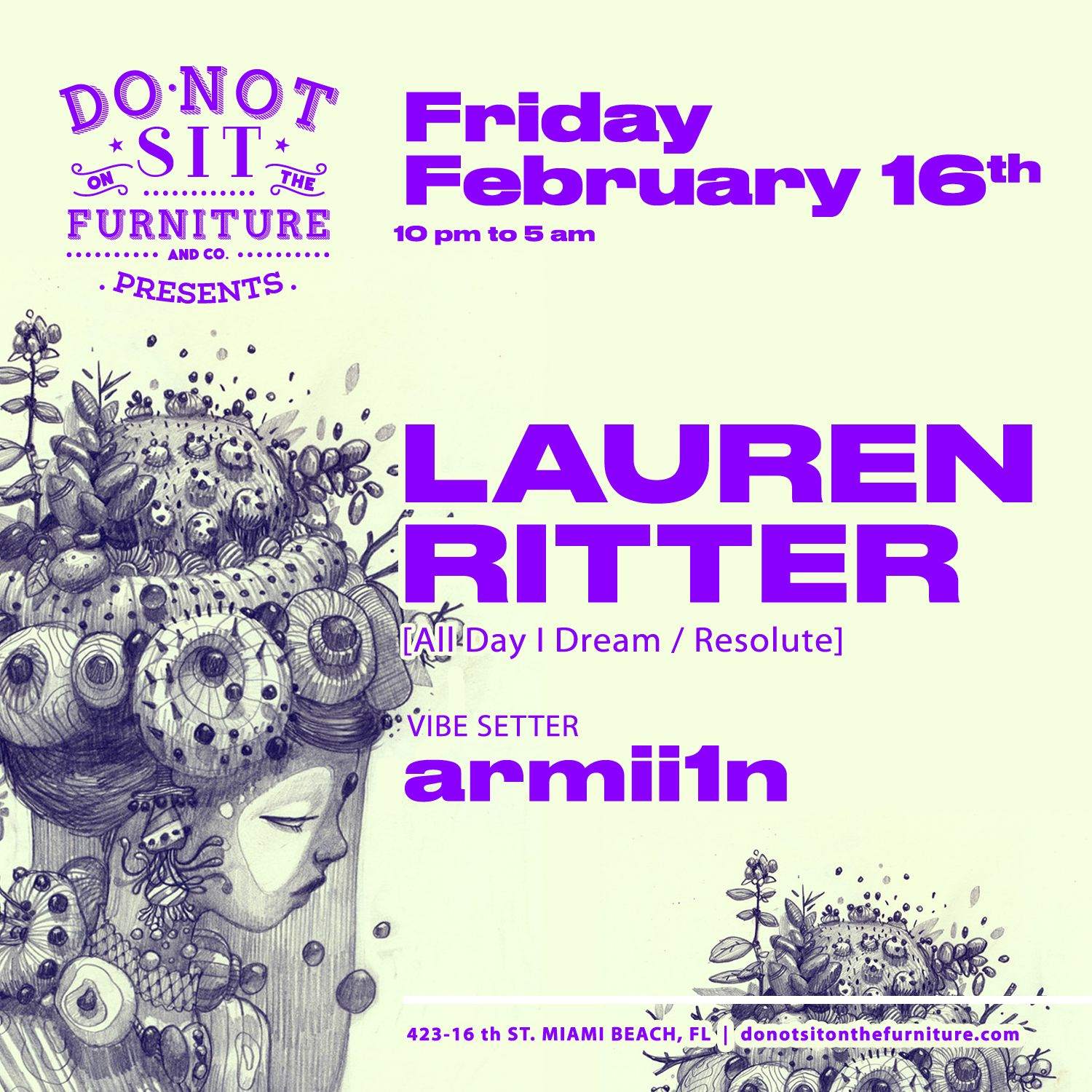 Lauren Ritter [All Day I Dream / Resolute] bei Do Not Sit On The ...