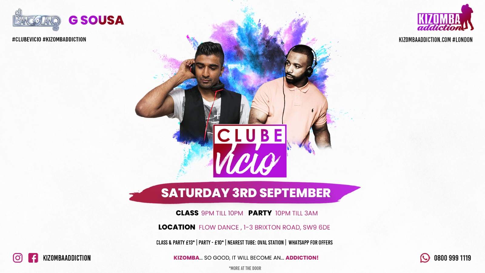 Clube Vicio - Kizomba Party & Dance Classes Every Saturday Night at TBA ...