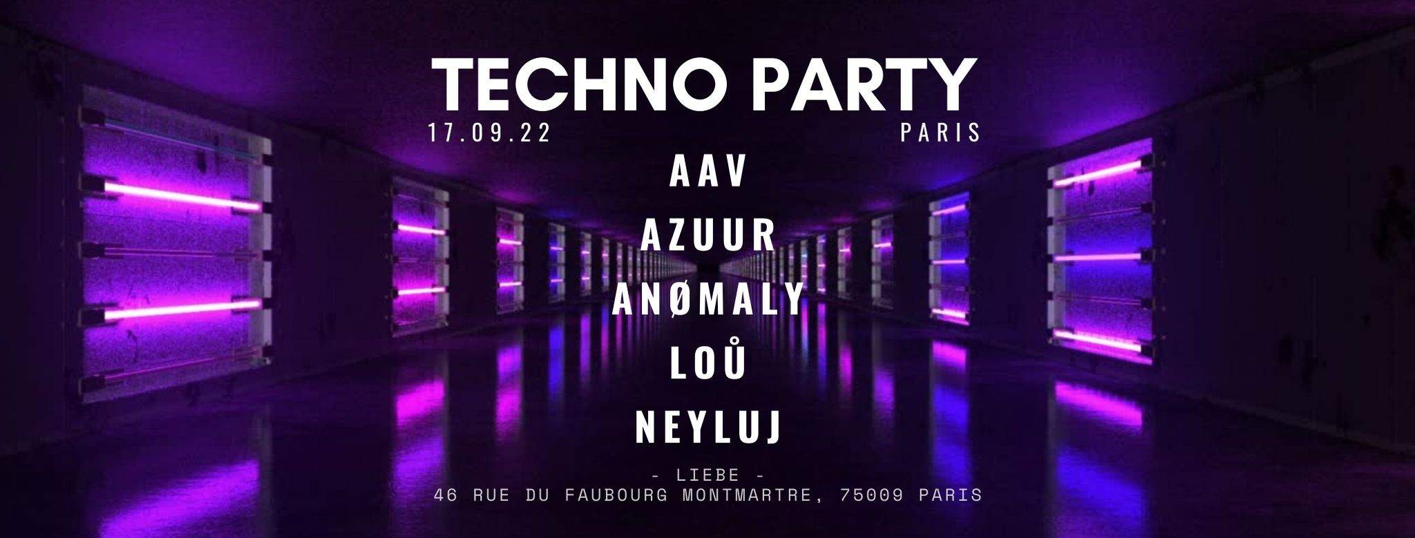Techno Party at Le Liebe, Paris