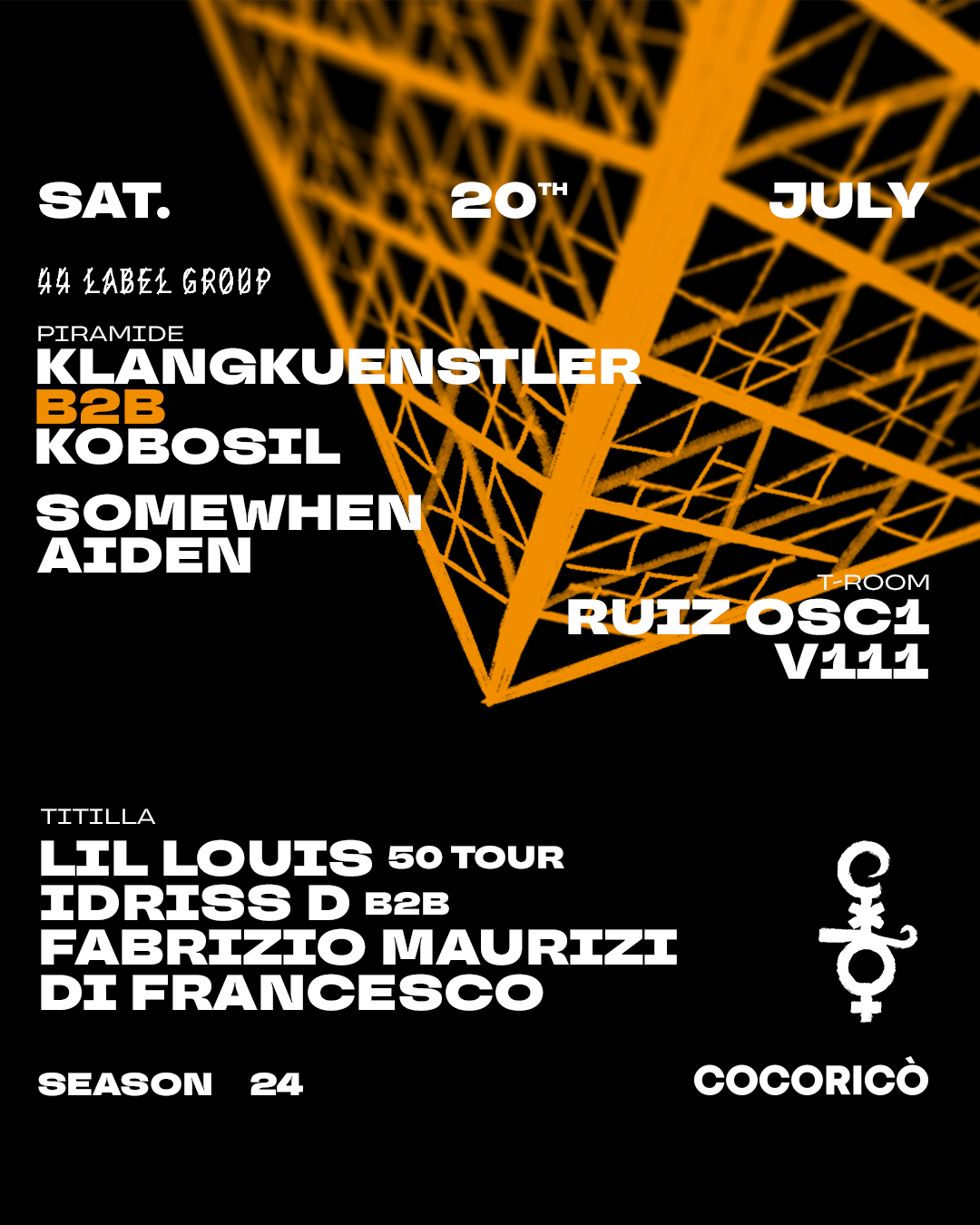 44 Label Group - KlangKuenstler b2b Kobosil at Cocoricò, North