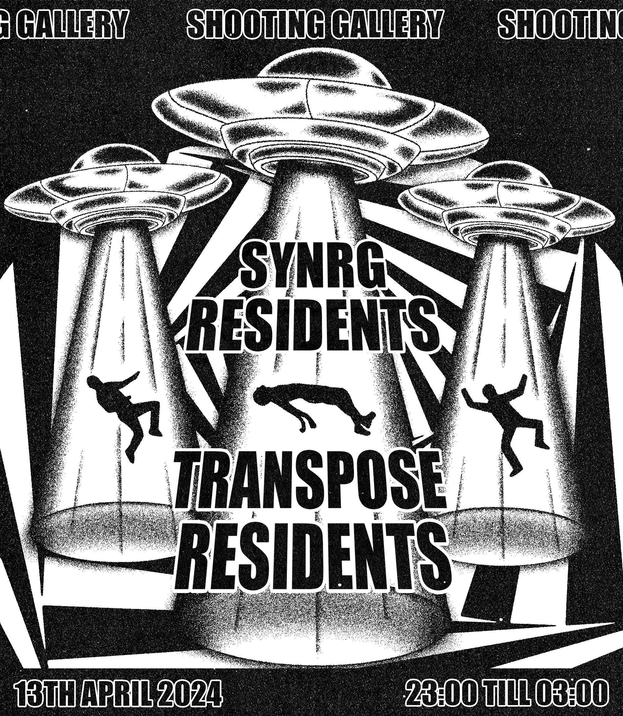 SYNRG x Transpose: Residents All Night Long en The Shooting Gallery, Newcastle · Entradas
