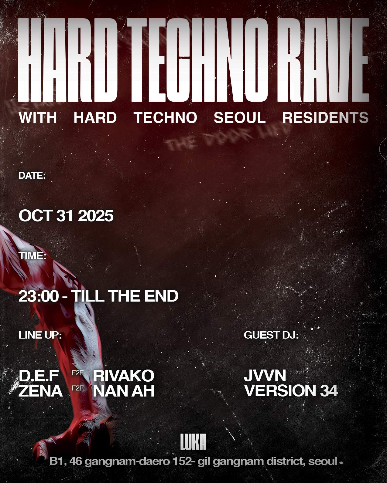 HARD TECHNO SEOUL - HALLOWEEN NIGHT at Luka, Seoul