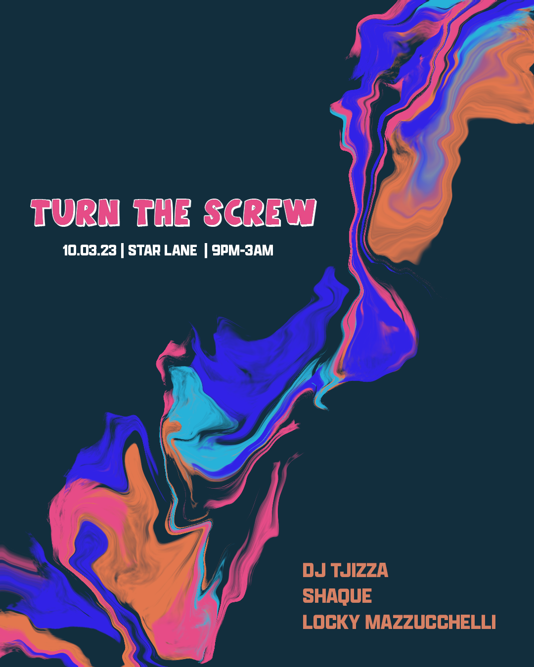 Turn The Screw presents Mood Waves with DJ Tjizza, SHAQUE & Locky ...