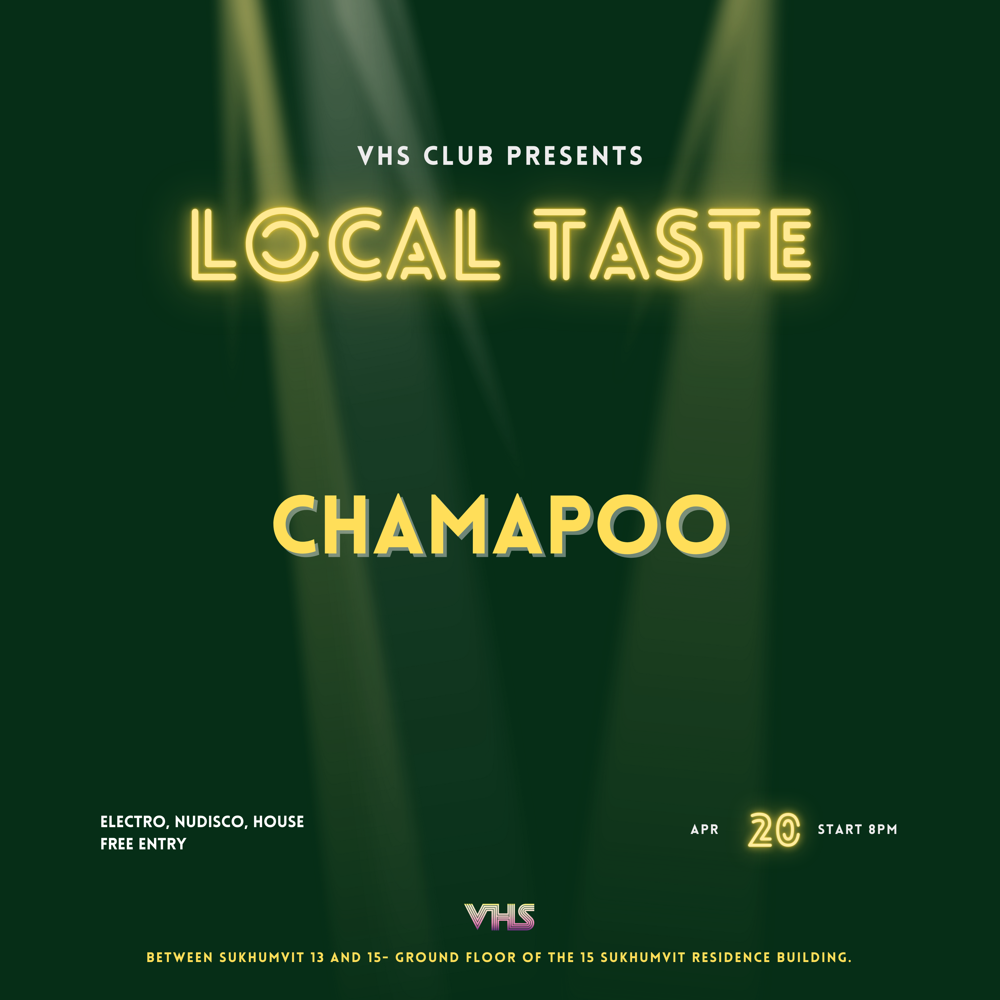 LOCAL TASTE #3 - Chamapoo at VHS Club, Bangkok