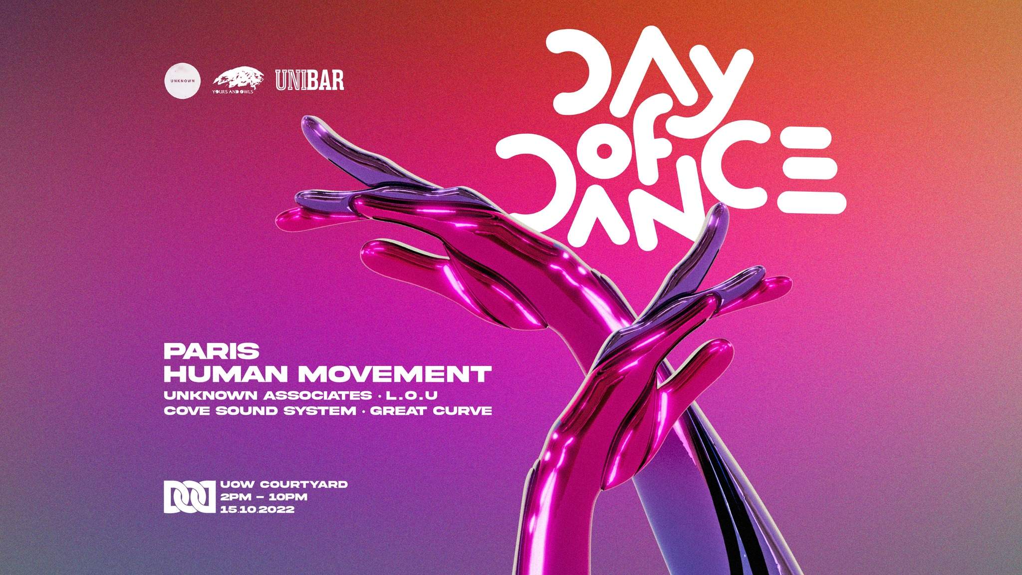 DAY OF DANCE // PARIS & HUMAN MOVEMENT + MORE en UOW UniBar ...