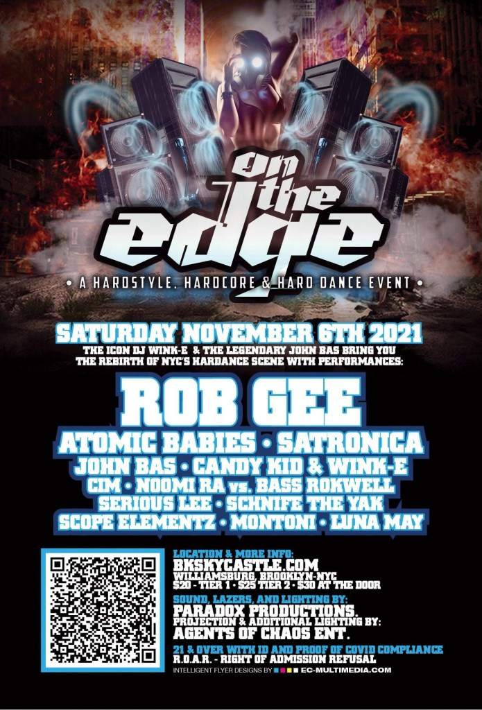 On The Edge Feat. Rob Gee, and Atomic Babies bei Sky Castle BK, New York