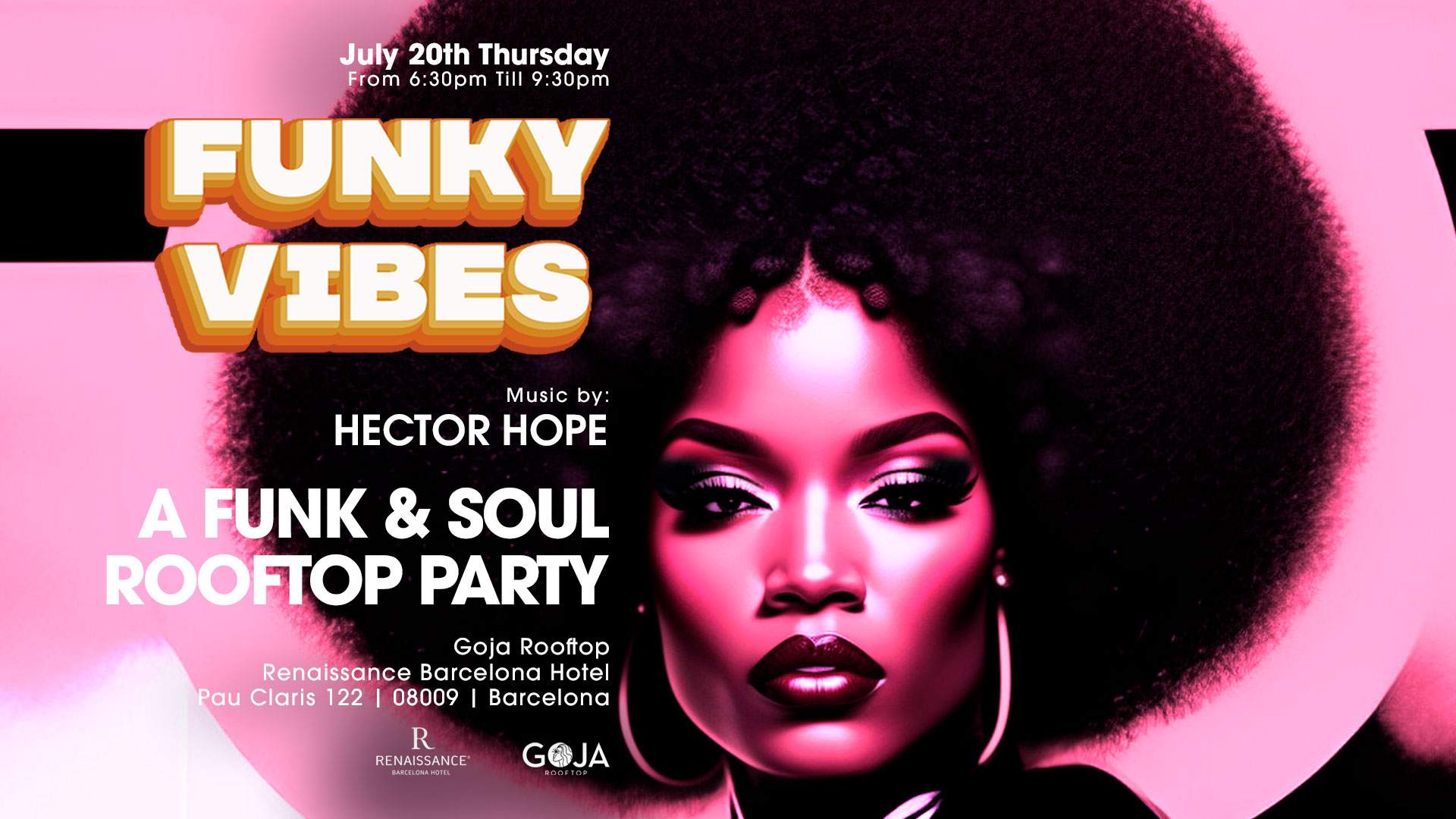 Free tickets* Funky Vibes Rooftop Party at Renaissance Barcelona Hotel ...