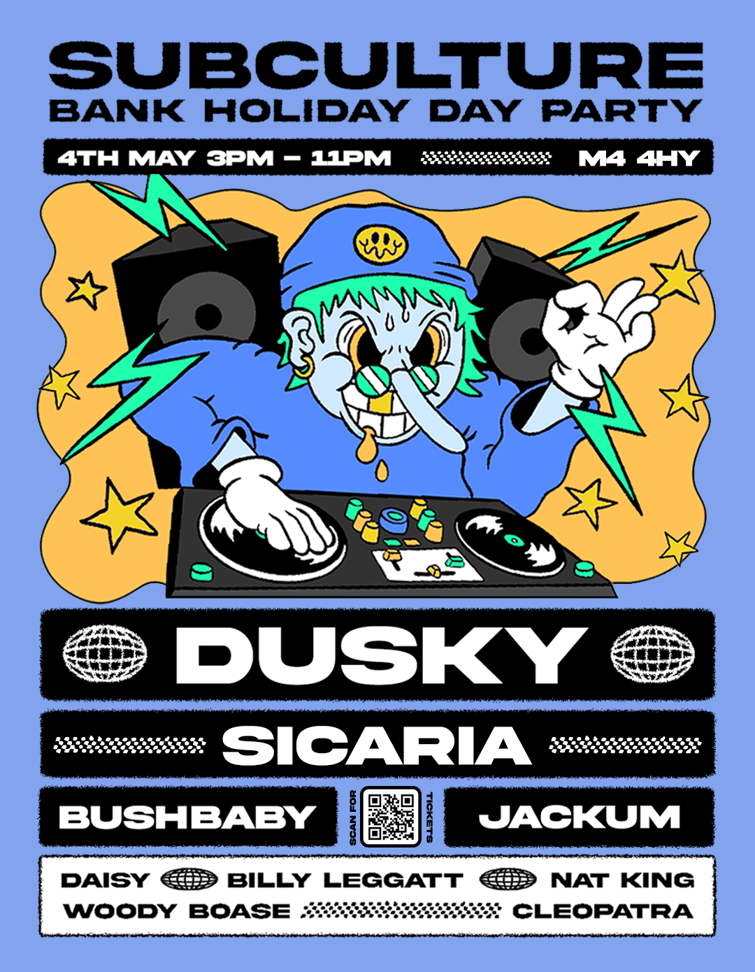 SubCulture Bank Holiday Day Party with Dusky, SICARIA, Bushbaby + more ...