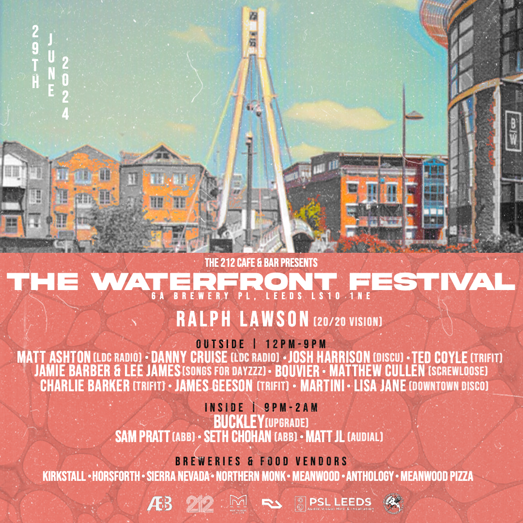 The Waterfront Festival at The 212 Café & Bar, Leeds