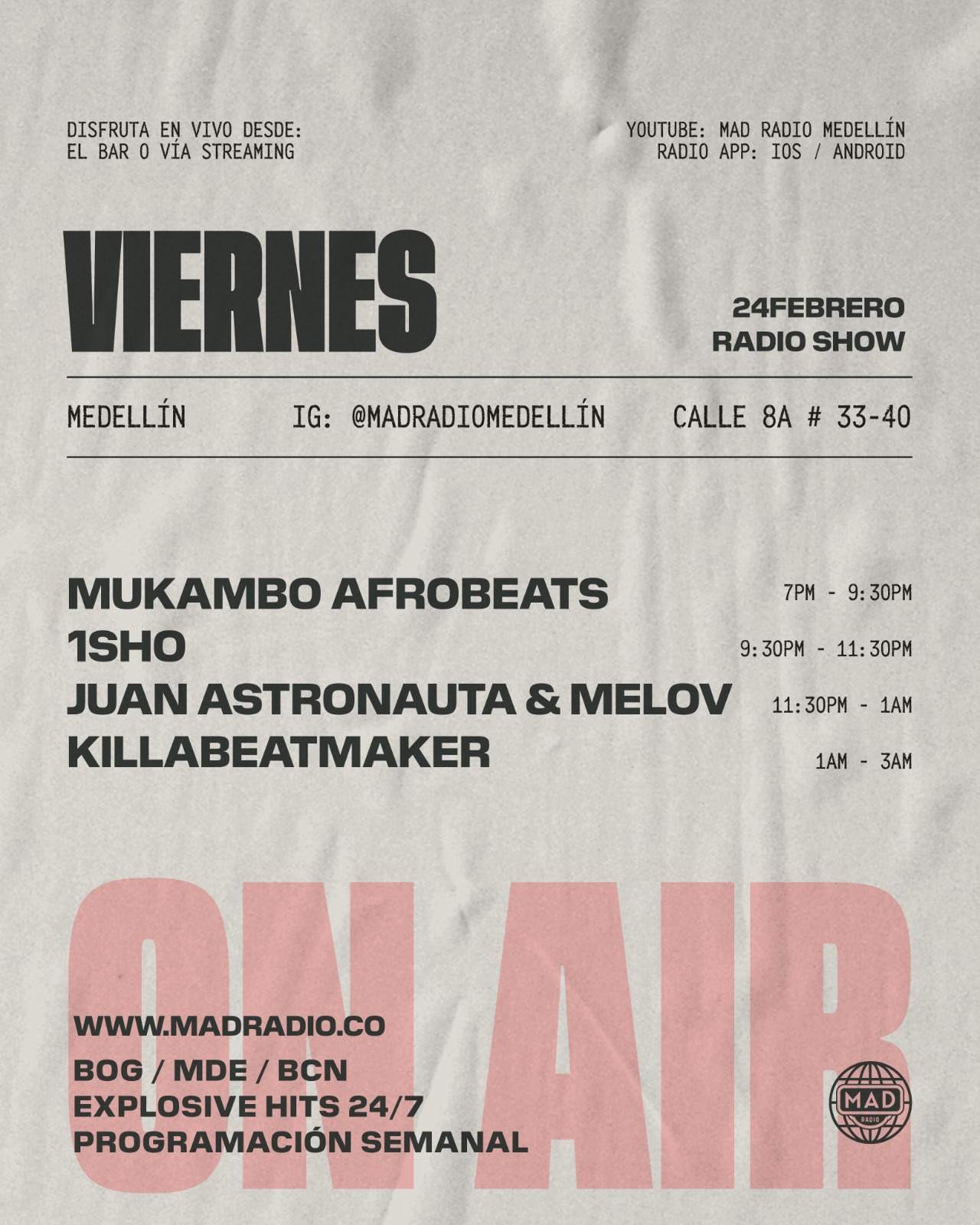 HYBRID SET. MUKAMBO AFROBEAT. 1SHO. JUAN ASTRONAUTA & MELOV ...