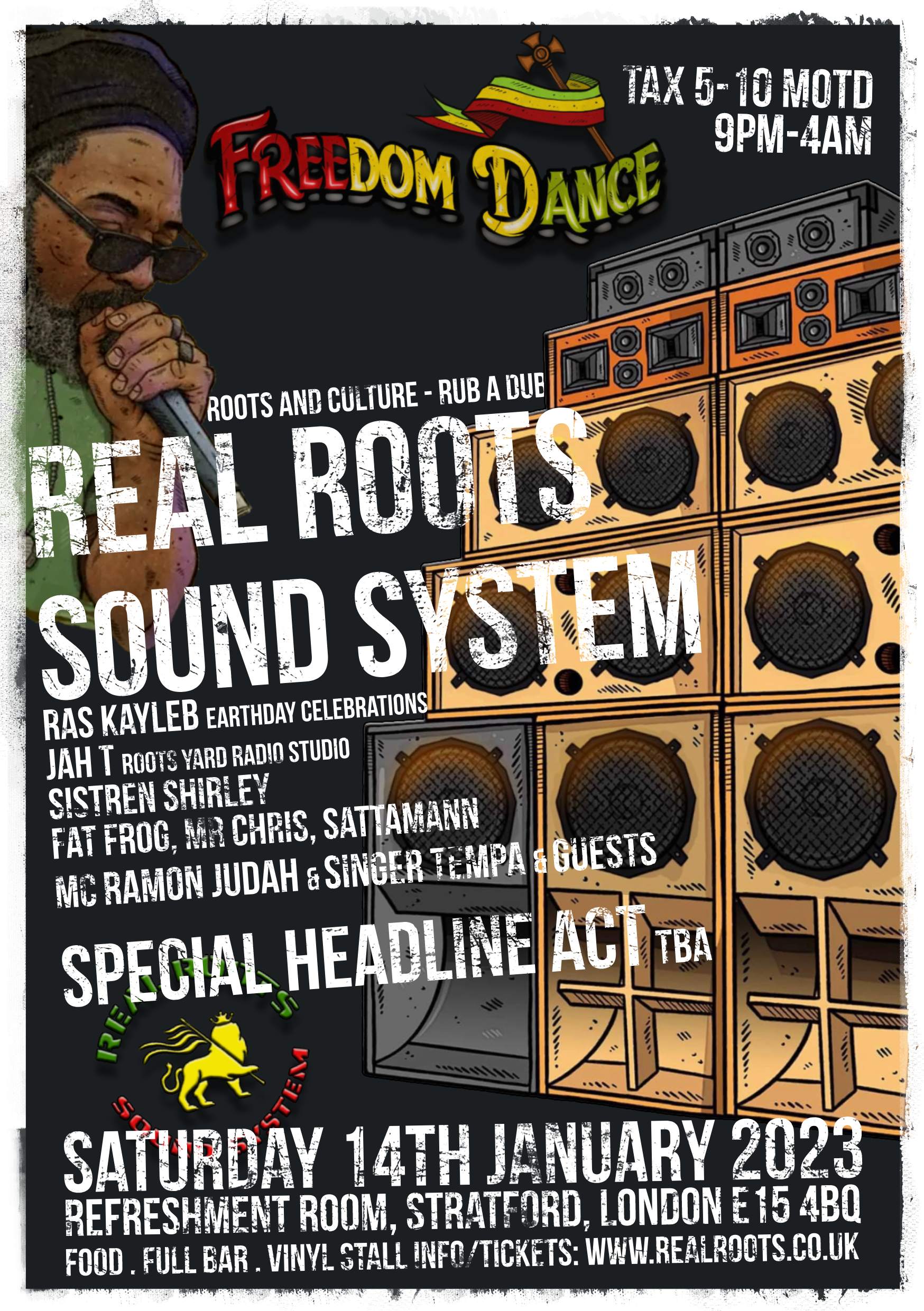 Real Roots Sound System Ras Kayleb's Earthstrong ft Vivian Jones at The ...