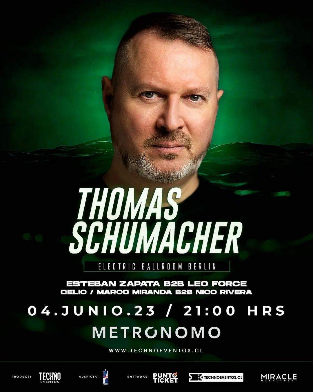 Thomas Schumacher en Chile at Sala Metronomo, Santiago