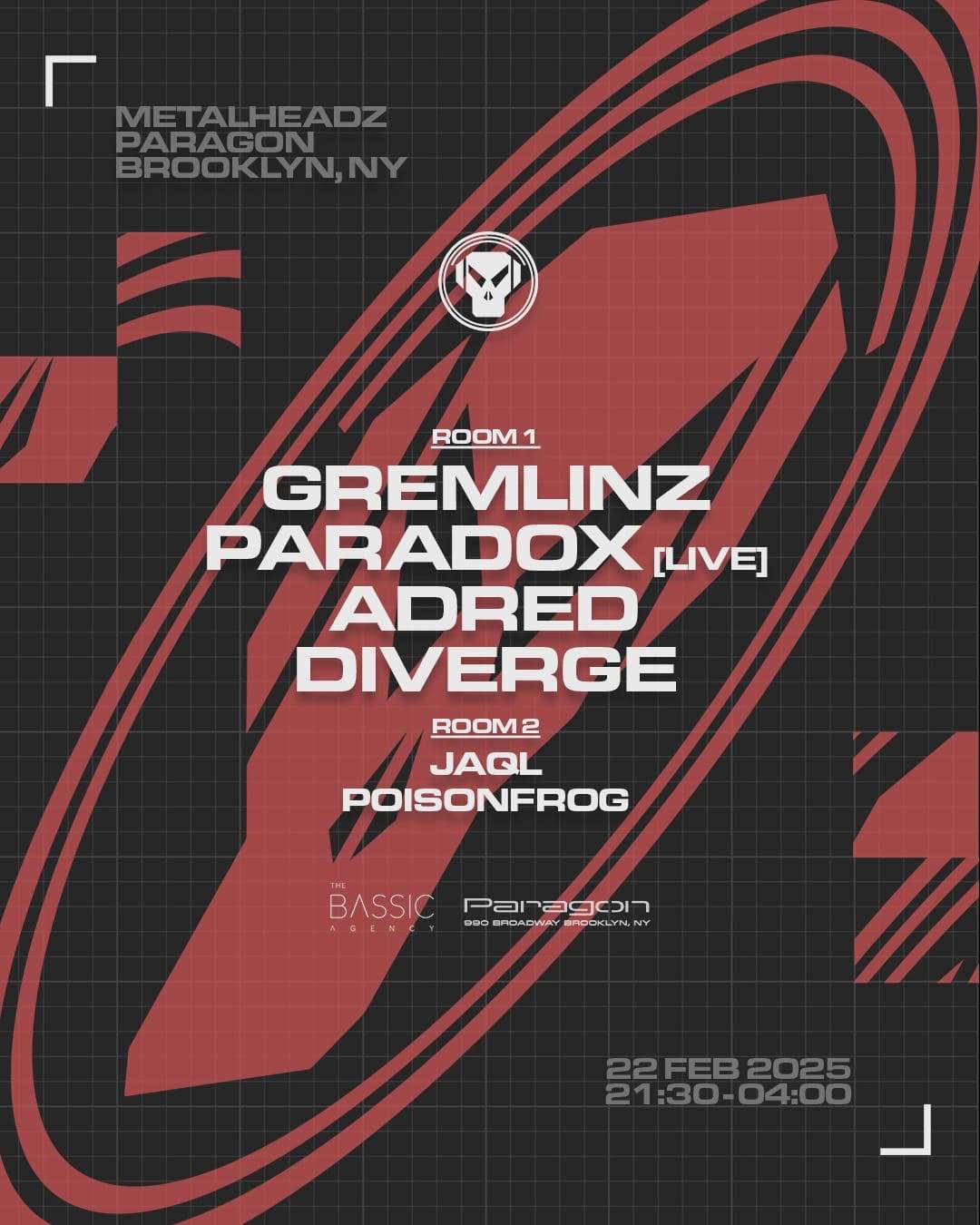 Metalheadz: Gremlinz, Paradox (Live), Adred, Diverge + jaql, Poisonfrog ...