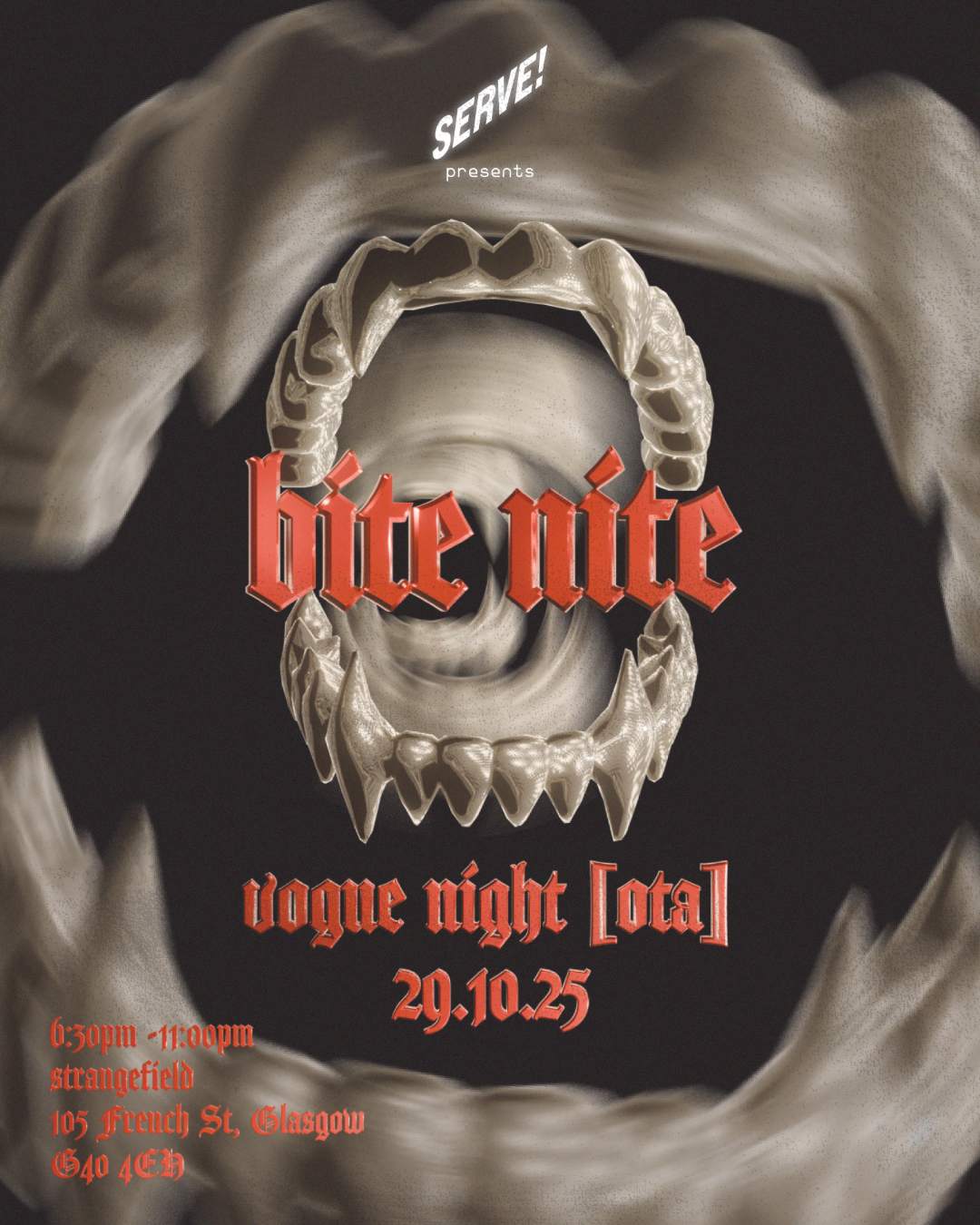 Bite Nite (Halloween OTA) at Strange Field, Glasgow