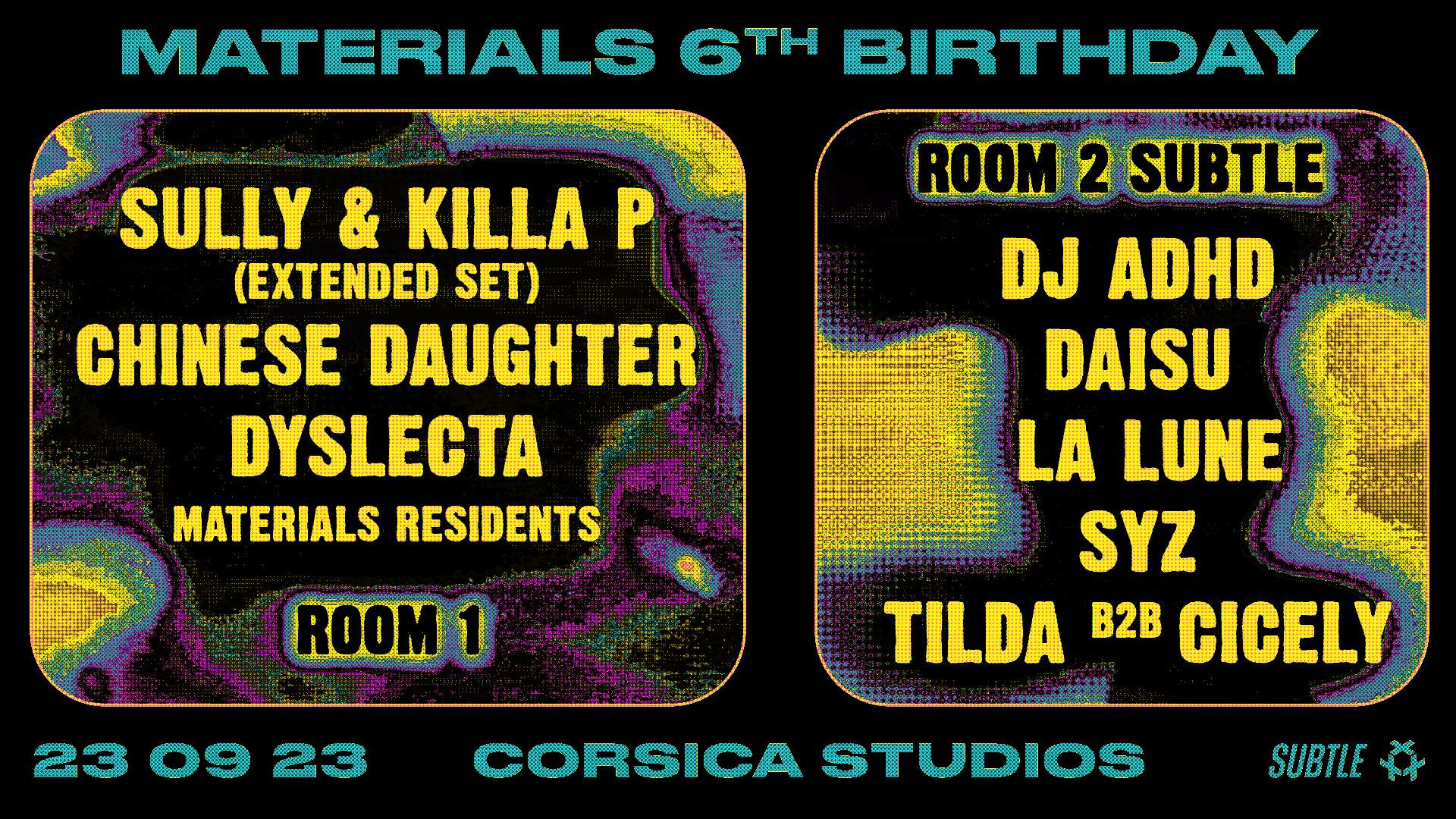 Materials 6th Birthday: Sully & Killa P, DJ ADHD, Chinese Daughter, Syz ...