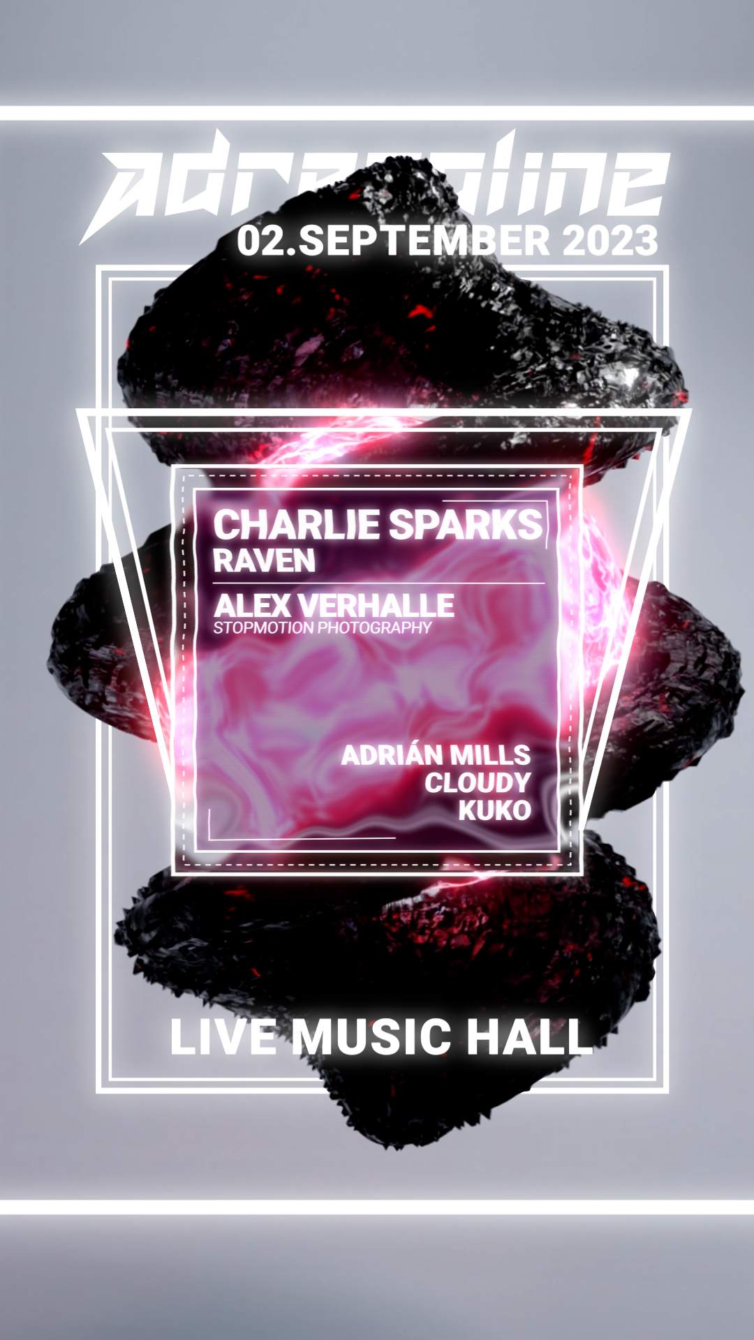 ADRENALINE with Charlie Sparks, Raven, Cloudy, Adrián Mills & KUKO at ...