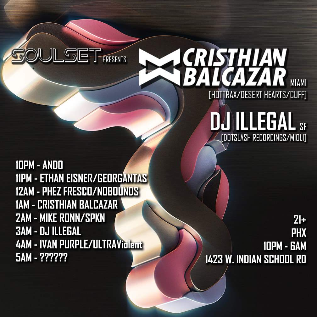 SOULSET presents: Illegal (IN) at TBA, Arizona