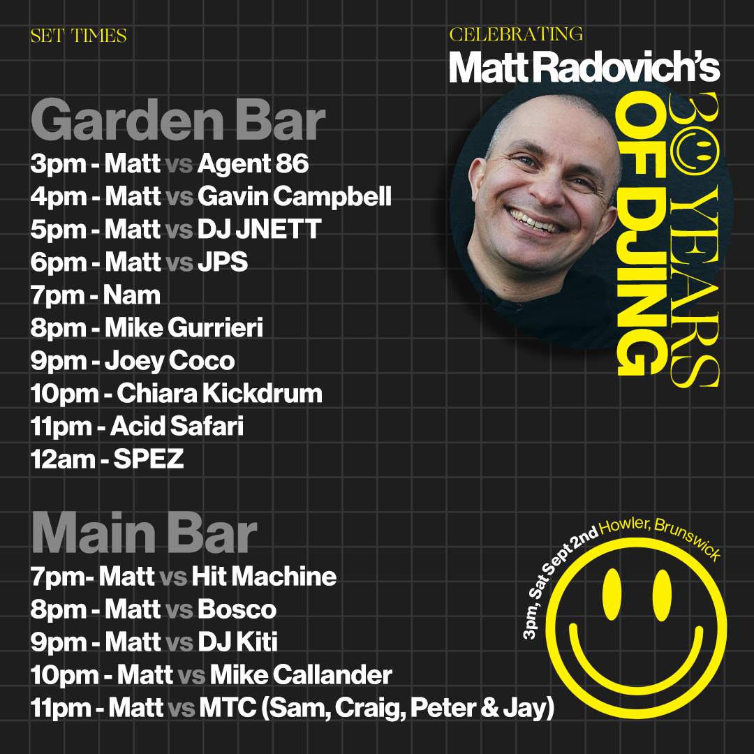 32 - Matt Radovich vs Melbourne Celebrating 30+ years of Matt Radovich ...