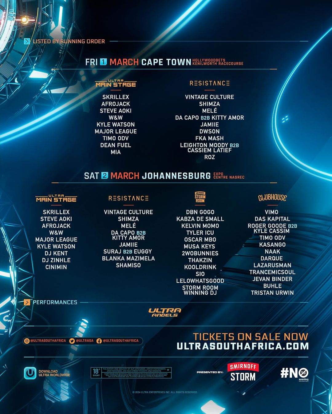 Ultra South Africa at Nasrec Expo Centre, Johannesburg