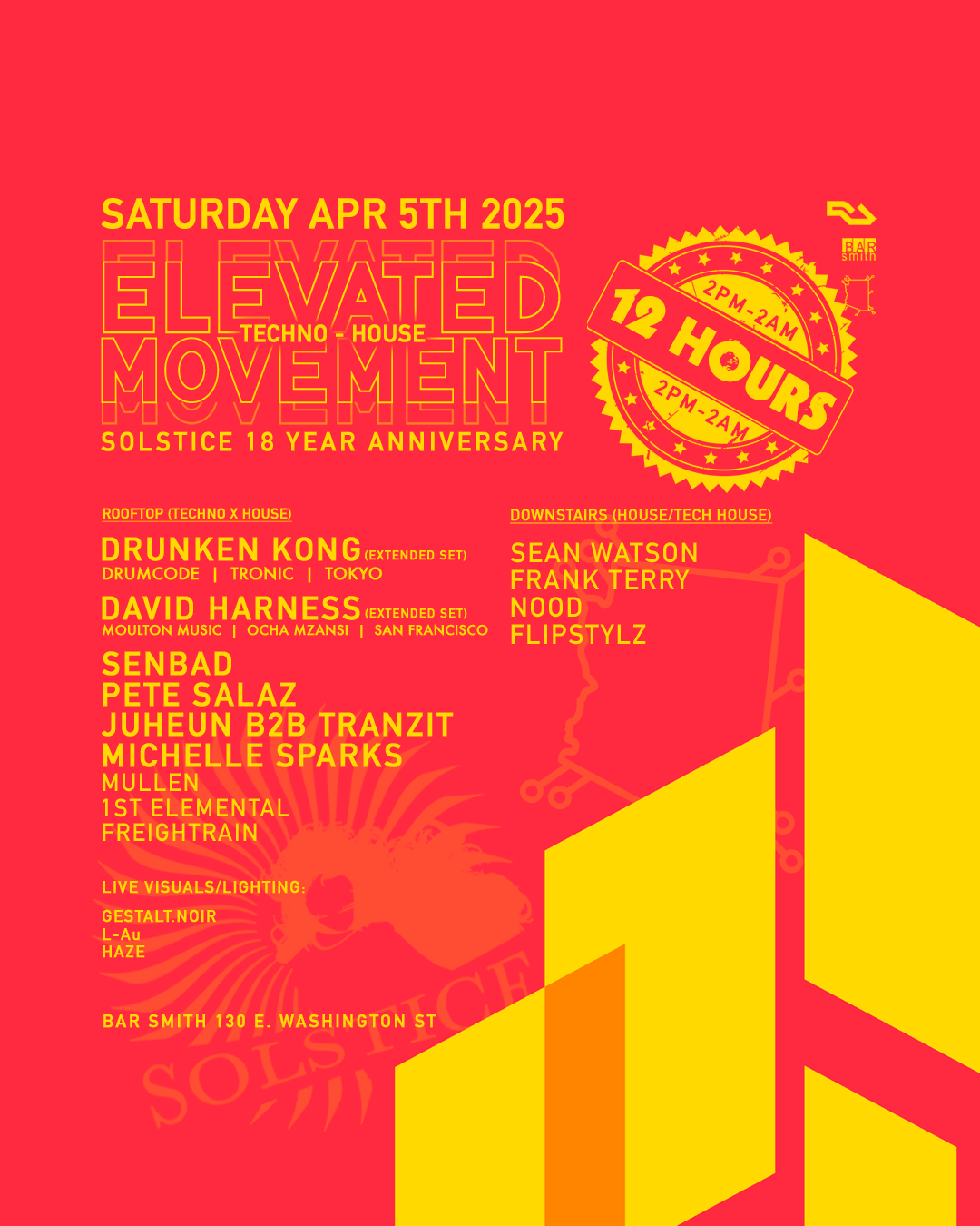 Elevated Movement - Solstice 18 Year Anniversary - Feat. Drunken Kong & David Harness at Bar ...