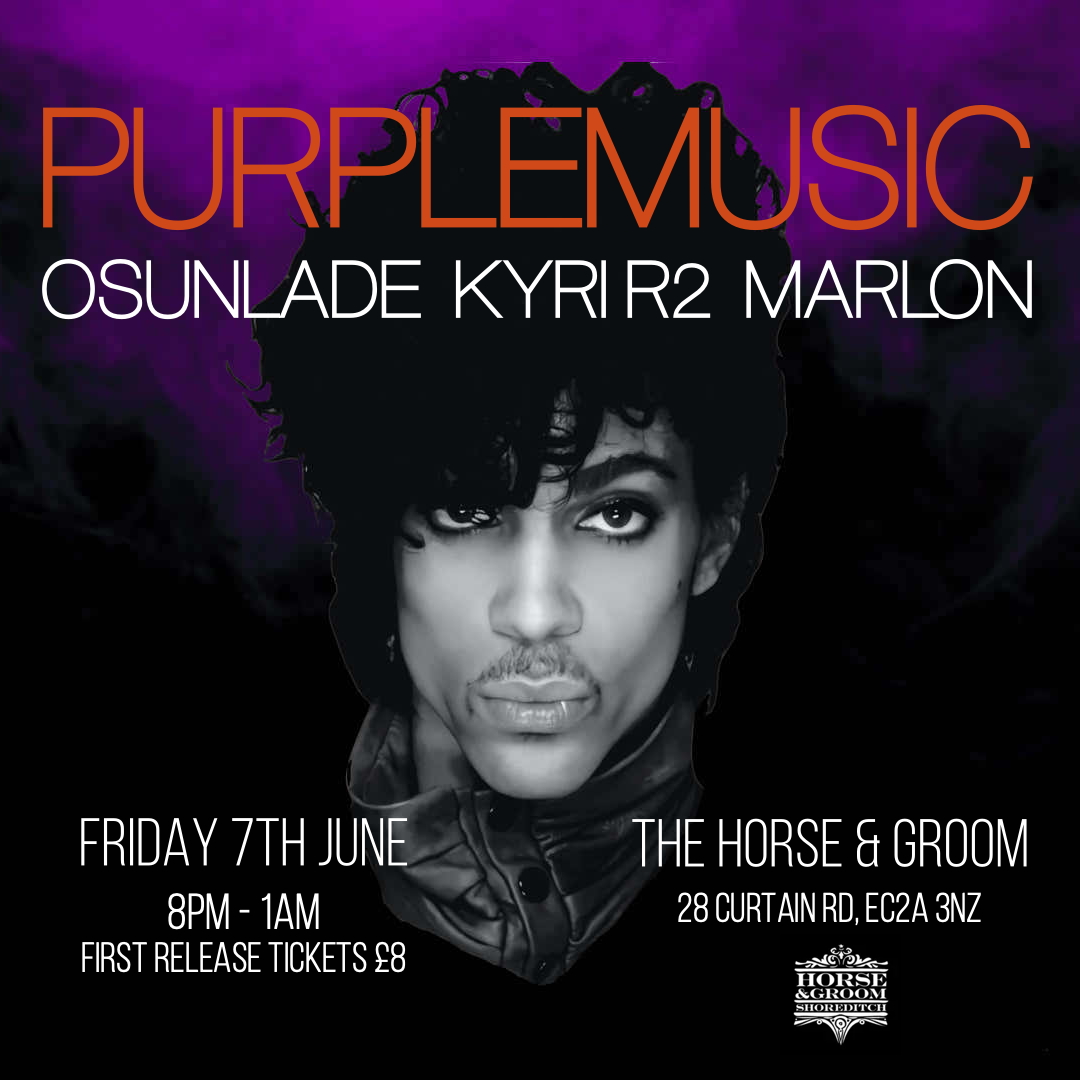 Purple Music with Osunlade, Marlon and Kyri en The Horse & Groom, London