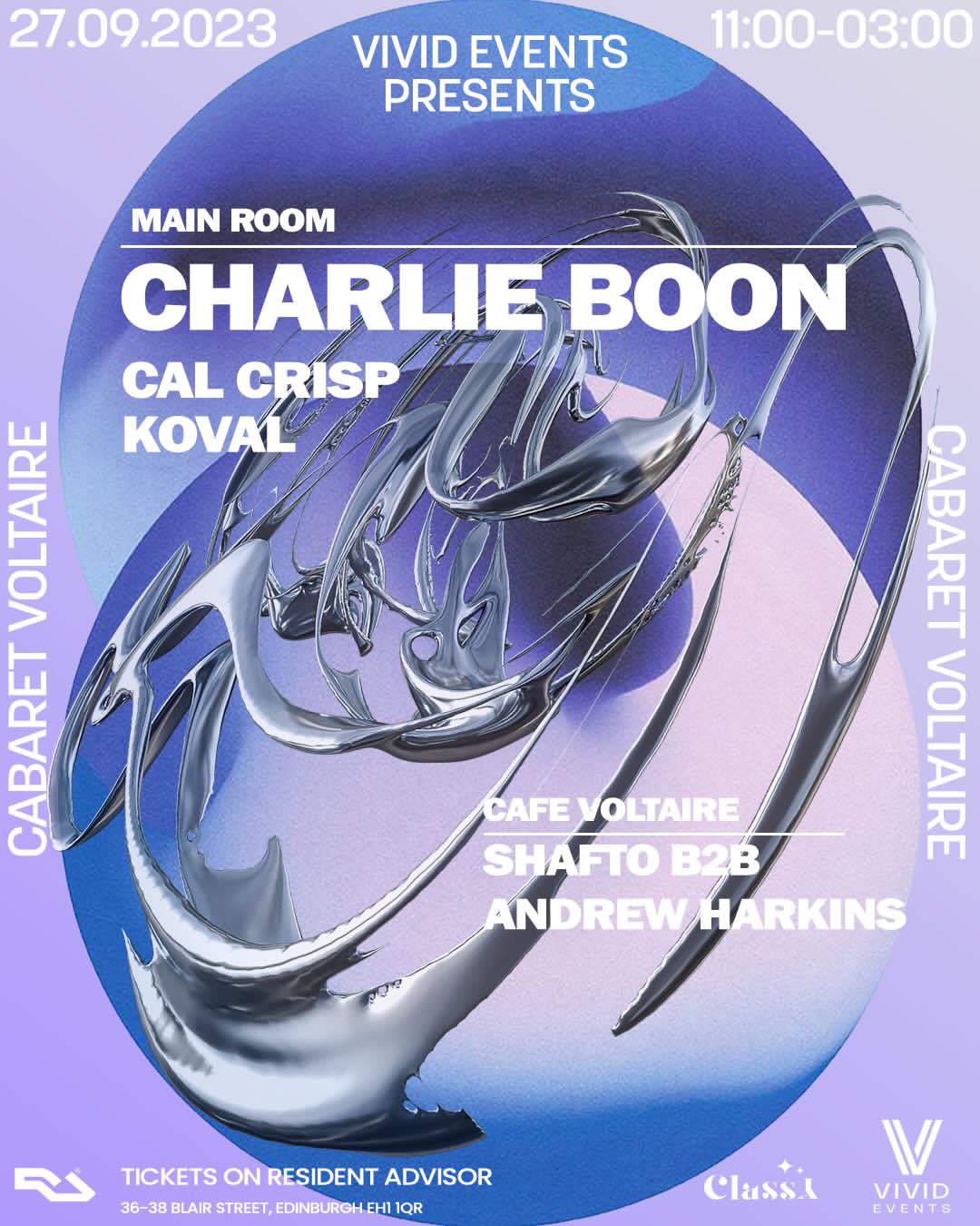 Vivid Events presents: Charlie Boon - Class-Y Wednesdays a Cabaret ...