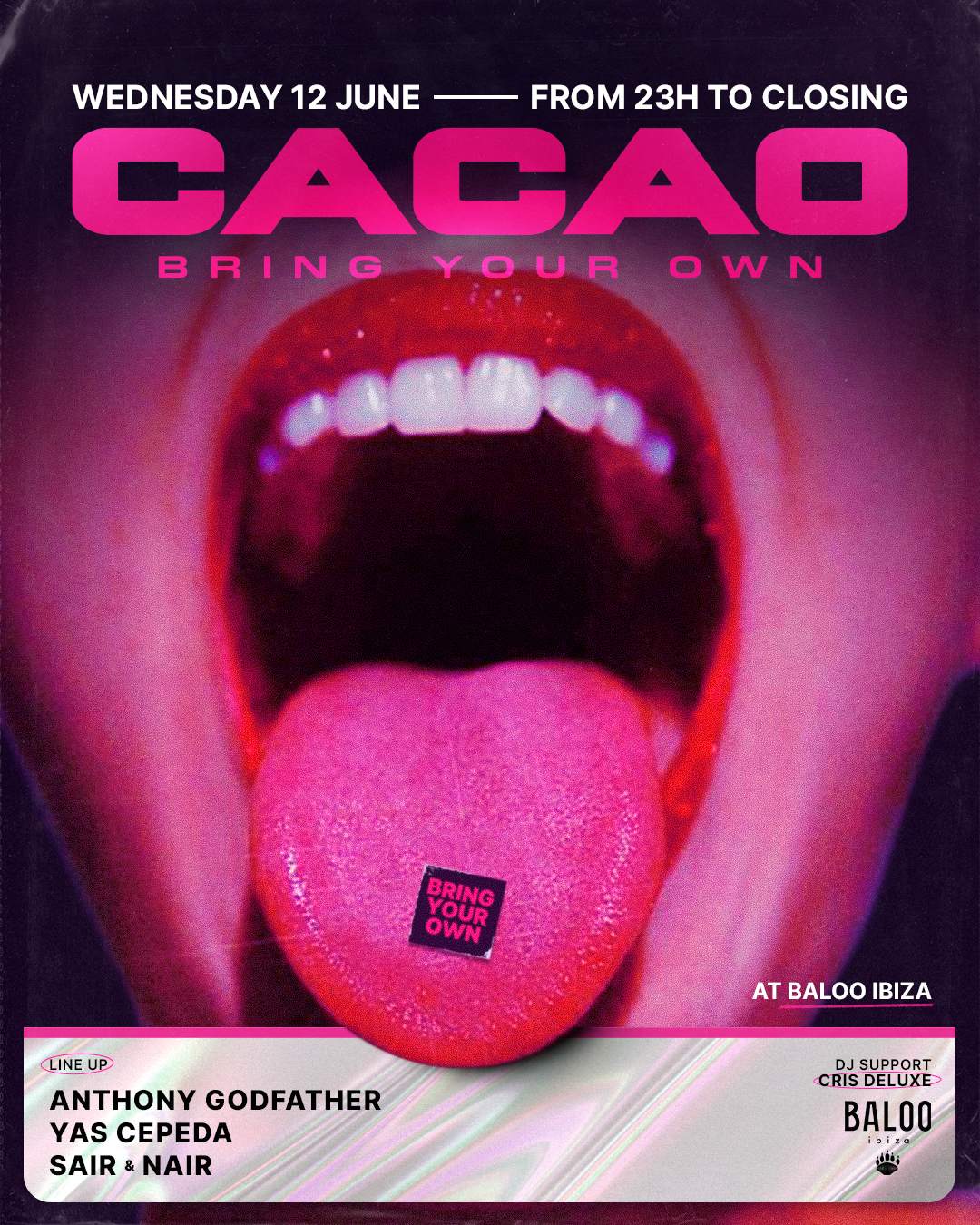 CACAO at TBA - BALOO IBIZA, Ibiza