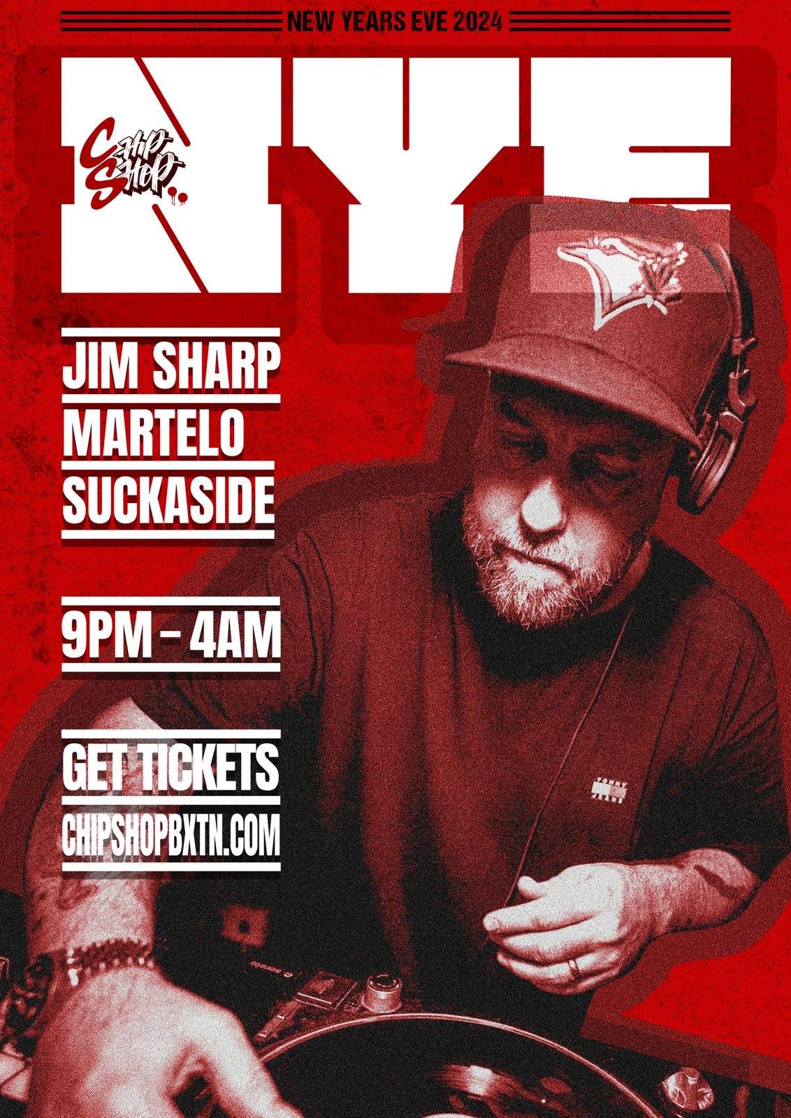 NYE with JIM SHARP & friends at Chip Shop Brixton, London