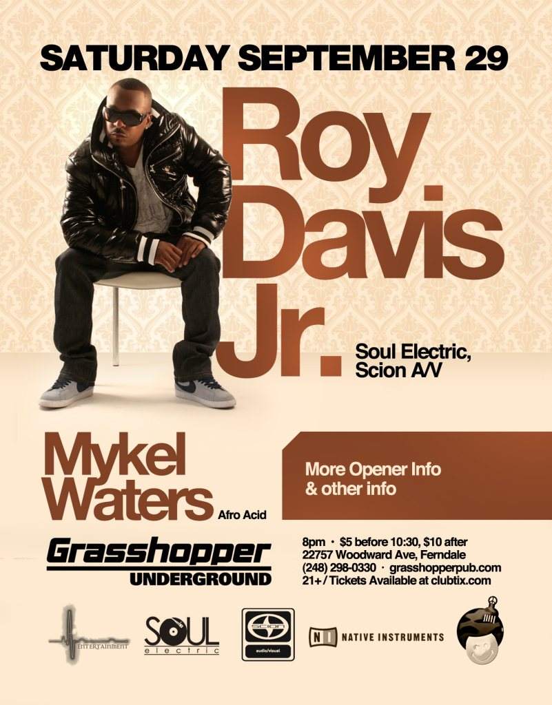 Roy Davis Jr. en The Grasshopper Underground, Detroit
