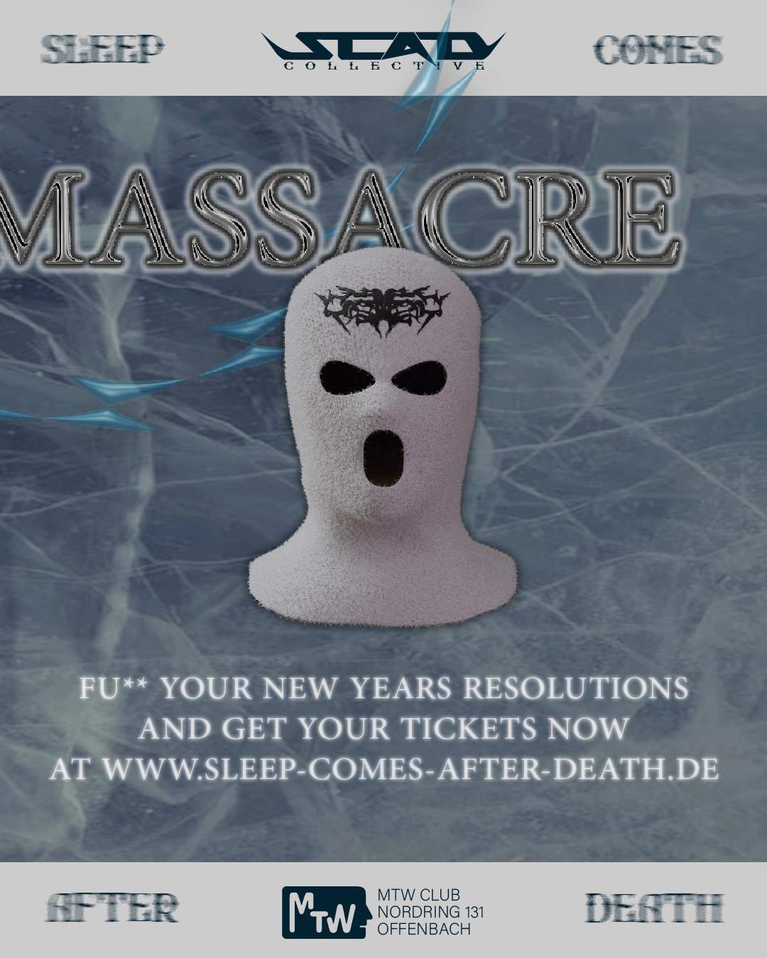 SLEEP COMES AFTER DEATH (MASKED MASSACRE) with Klang Der Nacht & Cadzow ...