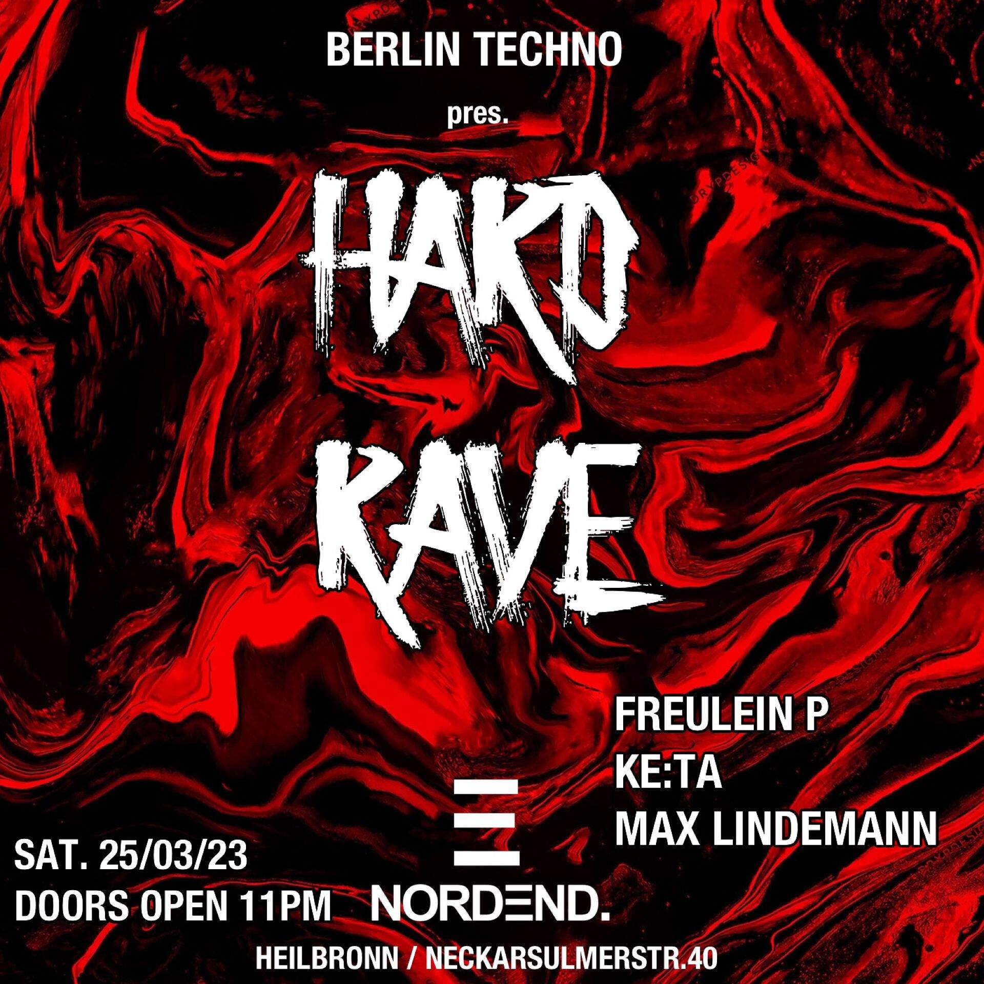 Berlin Techno x Hard Rave bei Nordend, Stuttgart