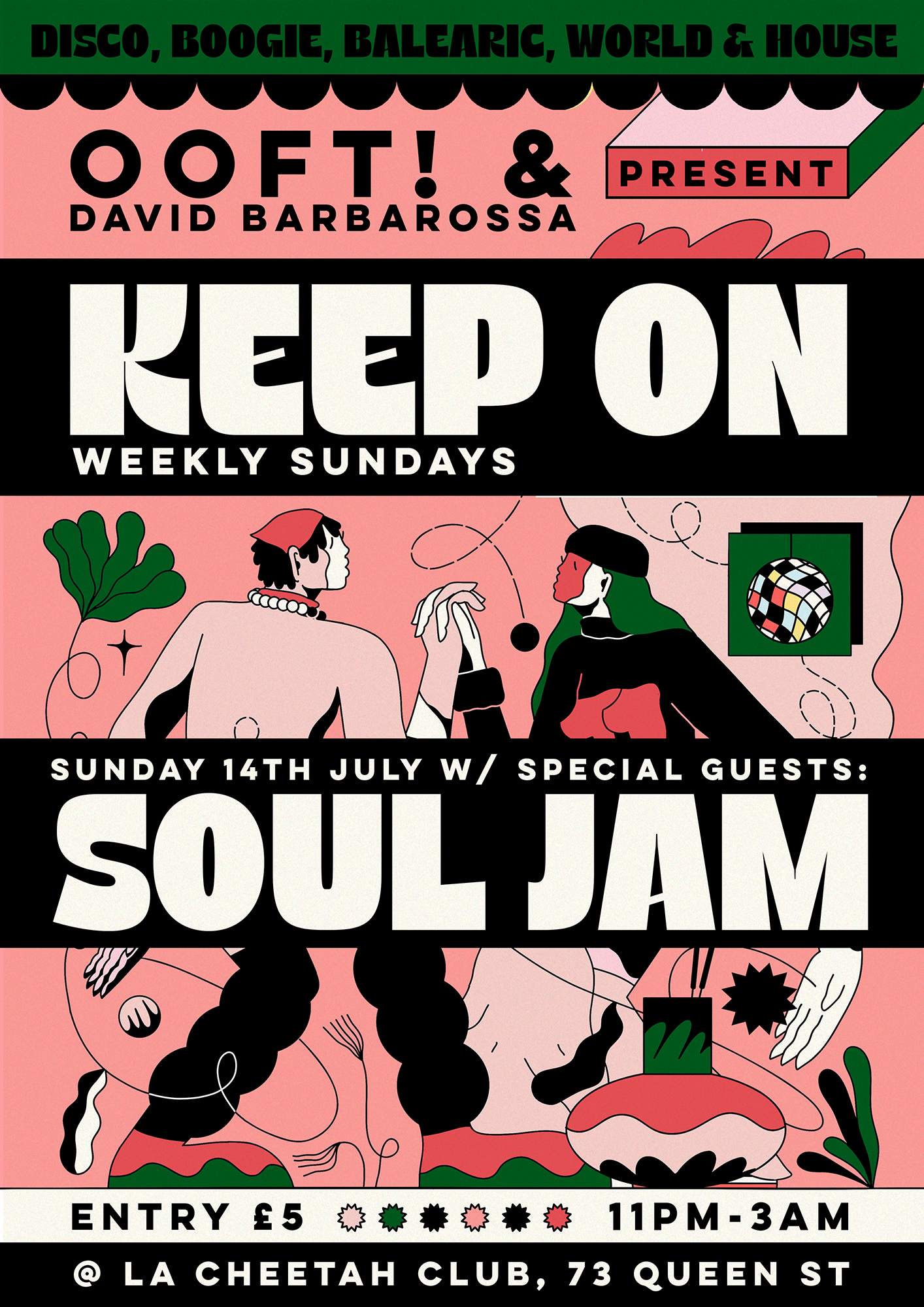 KEEP ON with special guests SOUL JAM at La Cheetah Club, Glasgow