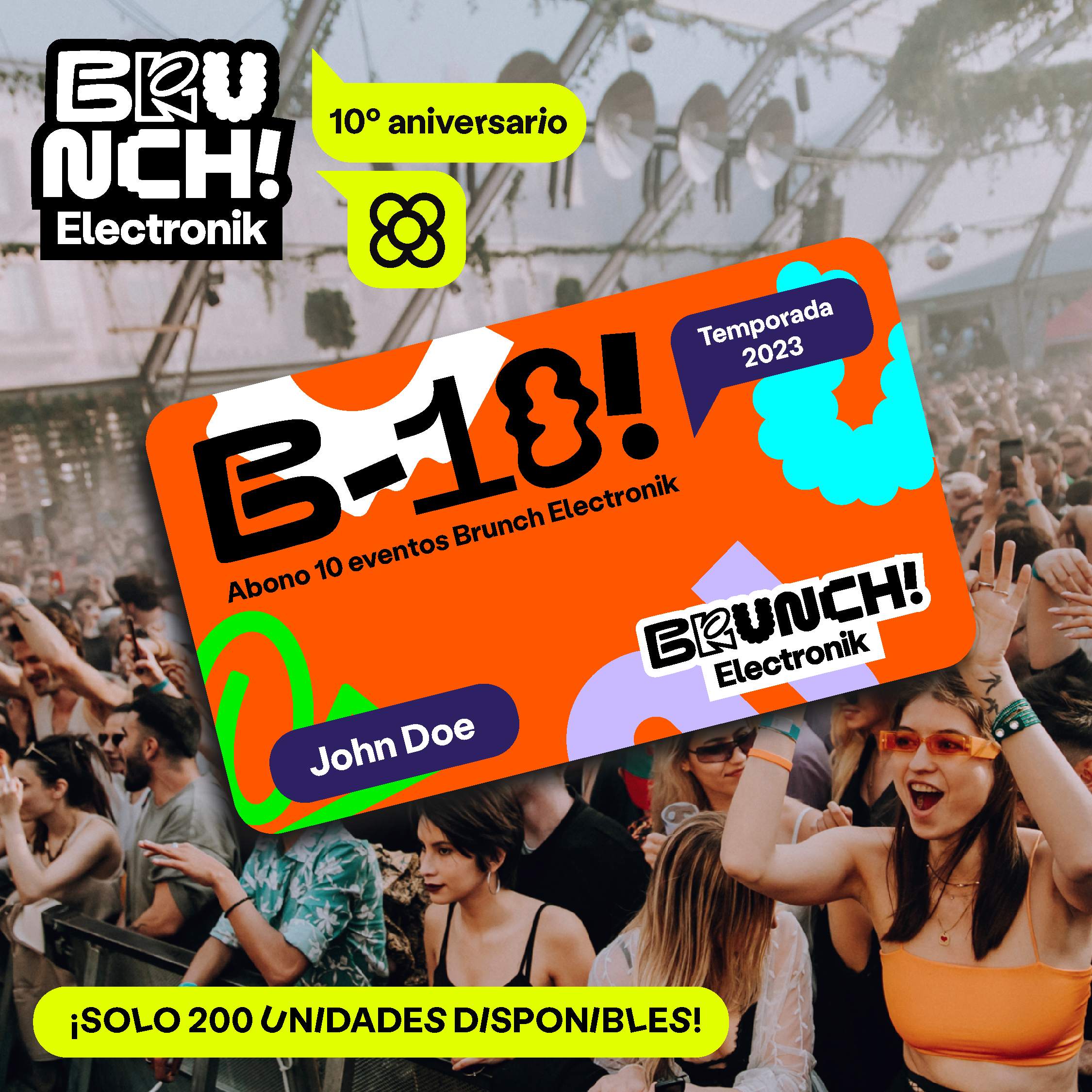 *SOLD OUT* B - 10. Abono 10 eventos Brunch Electronik Barcelona temporada 2023 at TBA ...