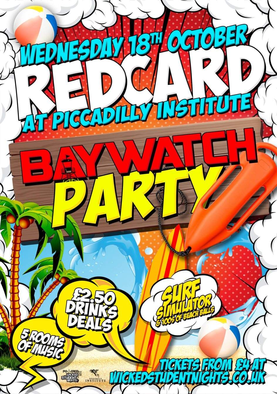 Red Card Baywatch Party en Piccadilly Institute, London