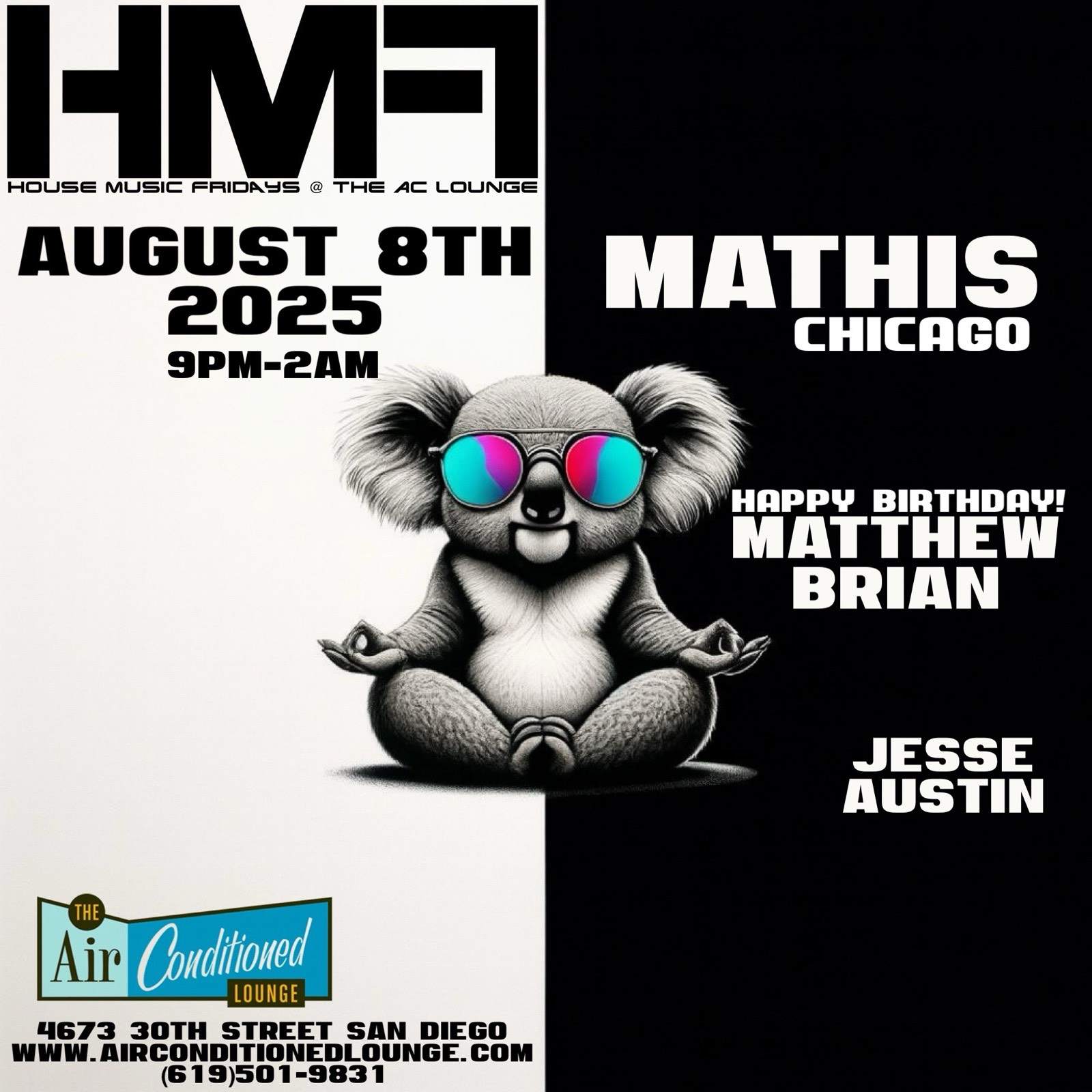 House Music Fridays: Mathis Rousseau (CHI), Matthew Brian + Jesse ...
