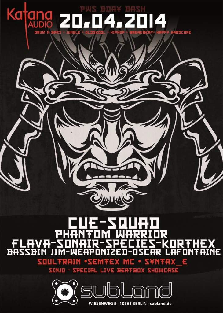 Katana Audio Night: 14 Artists on 2 Floors at Subland, Berlin