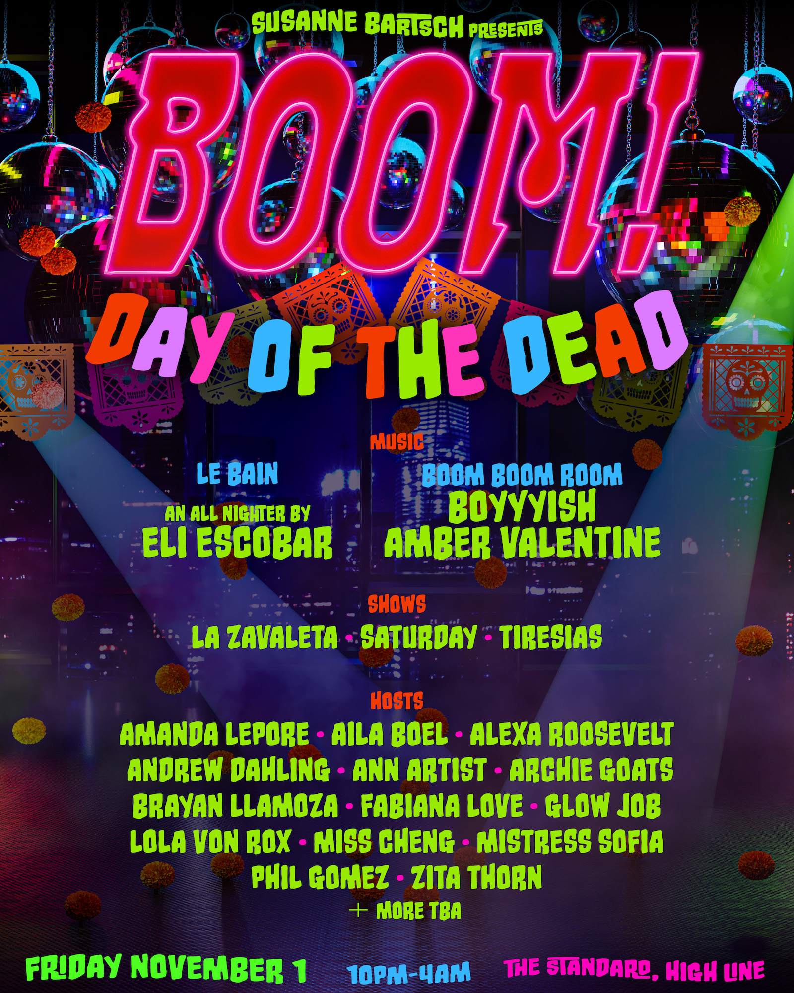 BOOM! DAY OF THE DEAD at Le Bain, New York City
