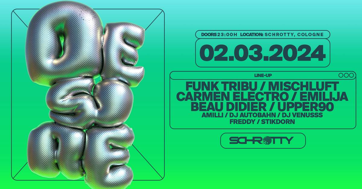 Desire with Funk Tribu, Mischluft, Carmen Electro, EMILIJA, Beau Didier ...