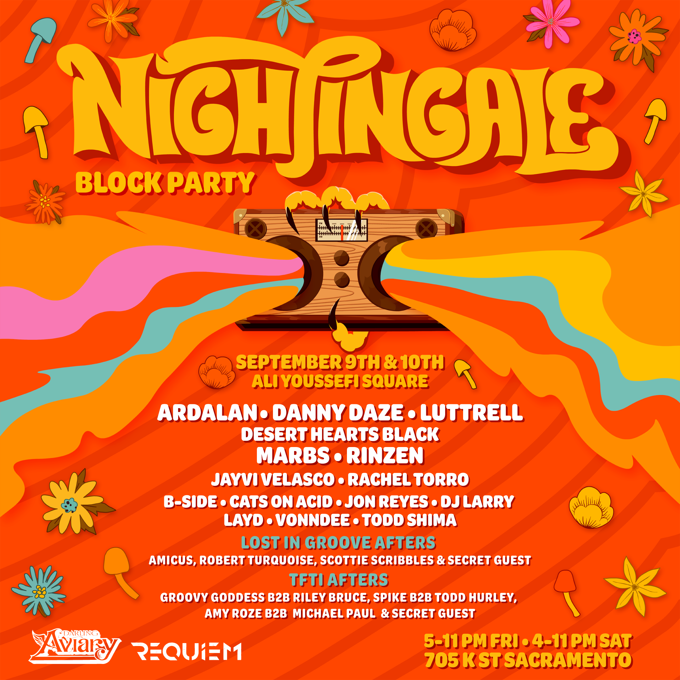 Nightingale Block Party at Ali Youssefi Square, Sacramento