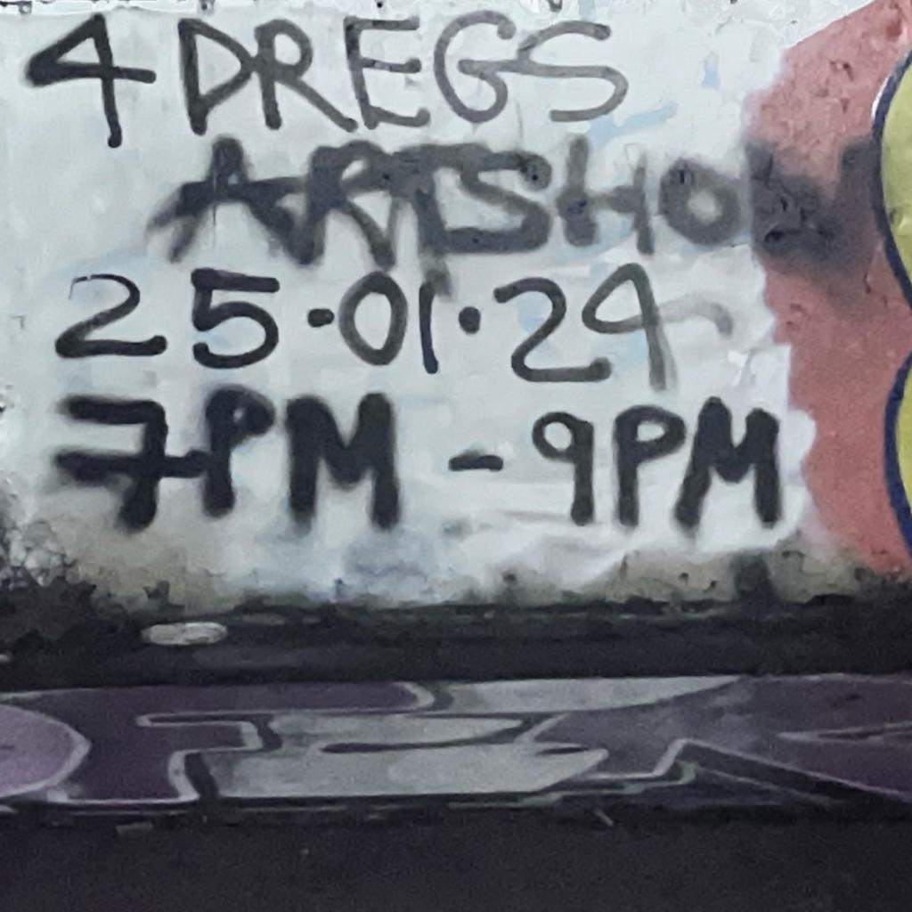 4 dregs art show at Ormside Projects, London