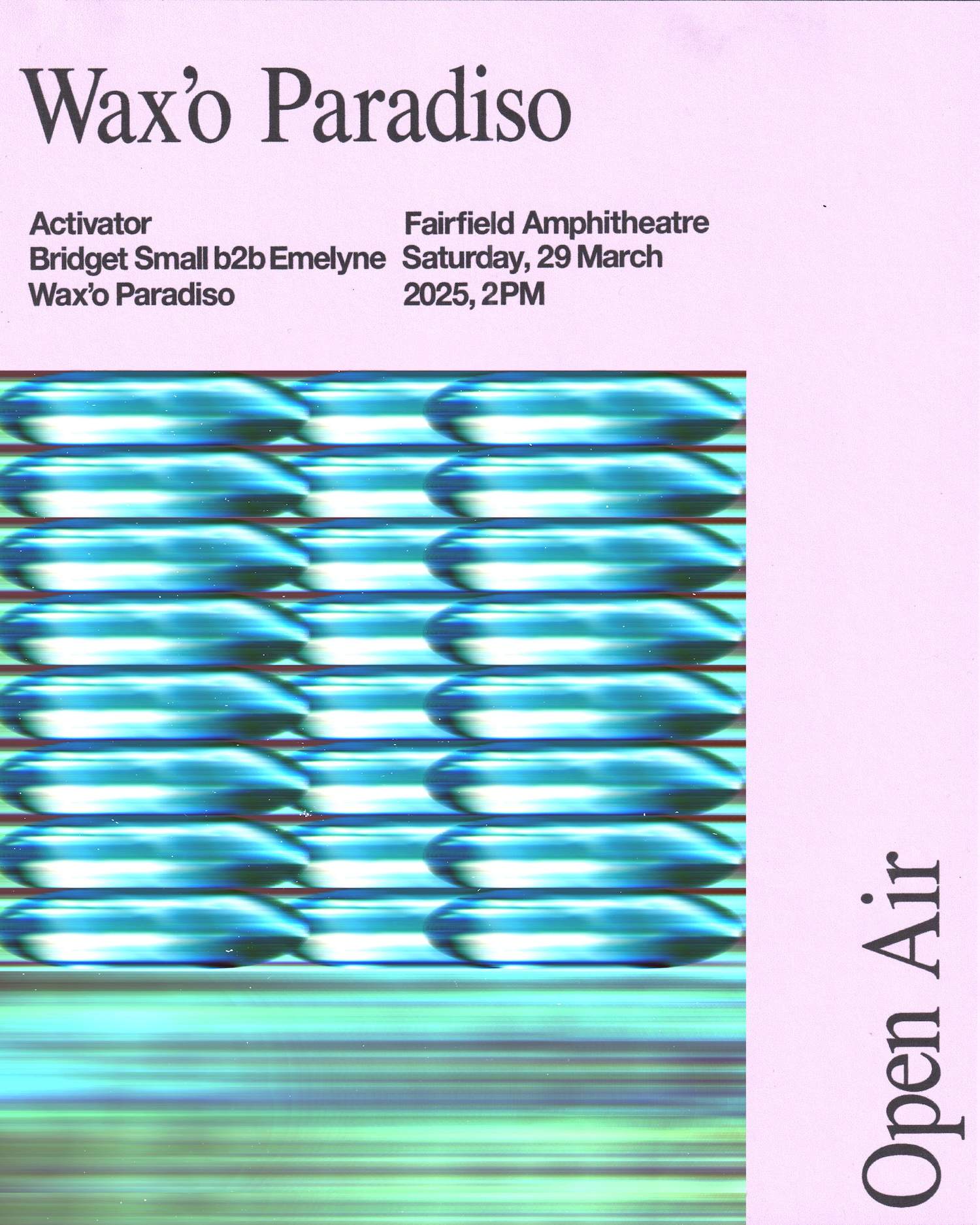 Wax'o Paradiso Open Air at Fairfield Amphitheatre, Melbourne