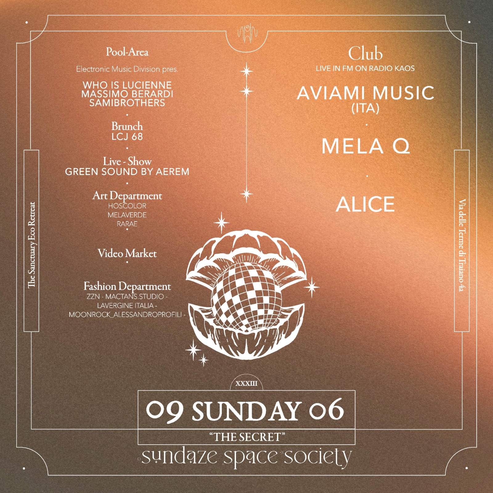 SUNDAZE SPACE SOCIETY en The Sanctuary Eco Retreat, Roma