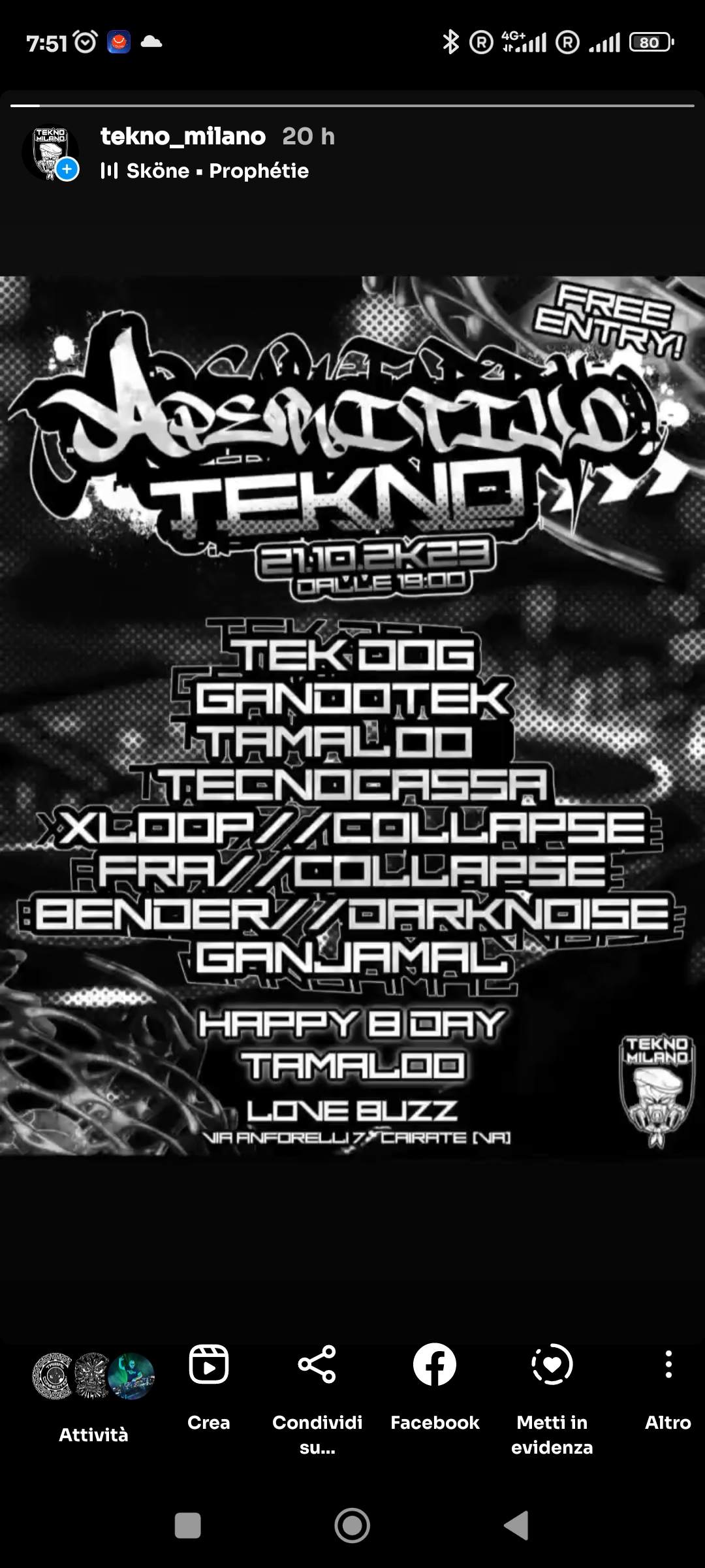 Aperitivo Tekno at TBA - Love Buzz via anforelli 7 Cairate VA , Central