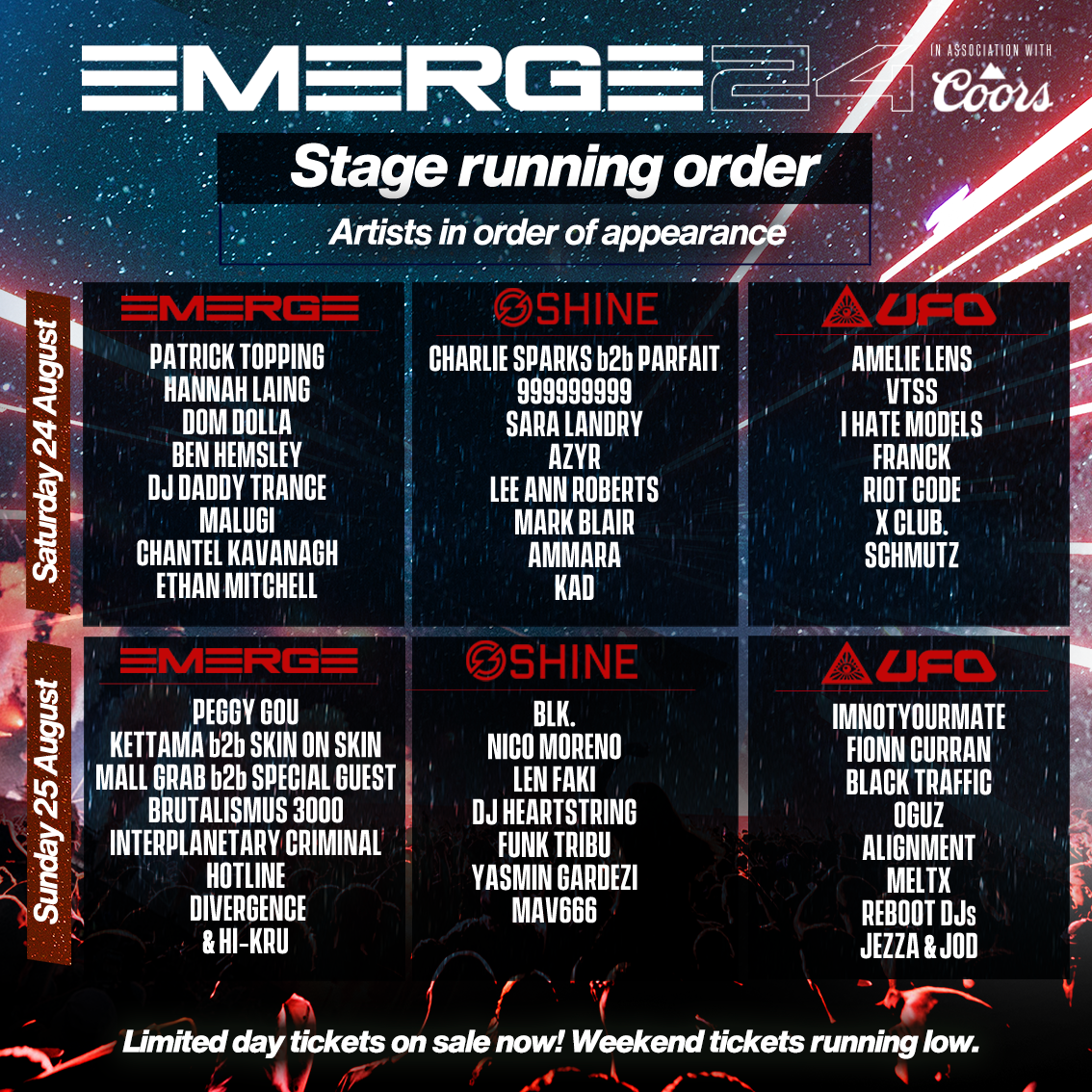 EMERGE 2024 at Boucher Road Fields, Belfast